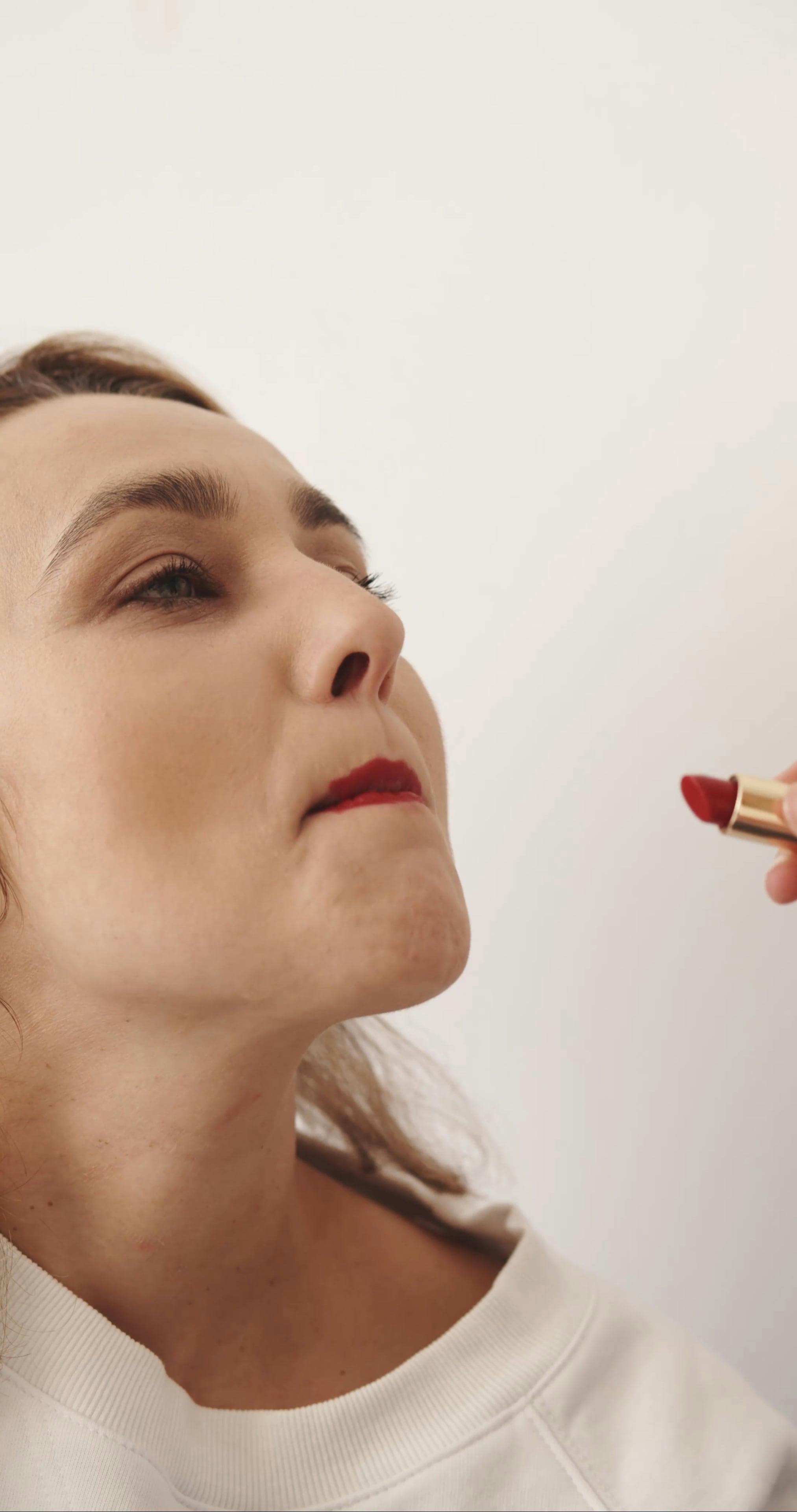 Hal Face Of A Woman Raising Her Right Eye Brow Free Stock Video Footage ...