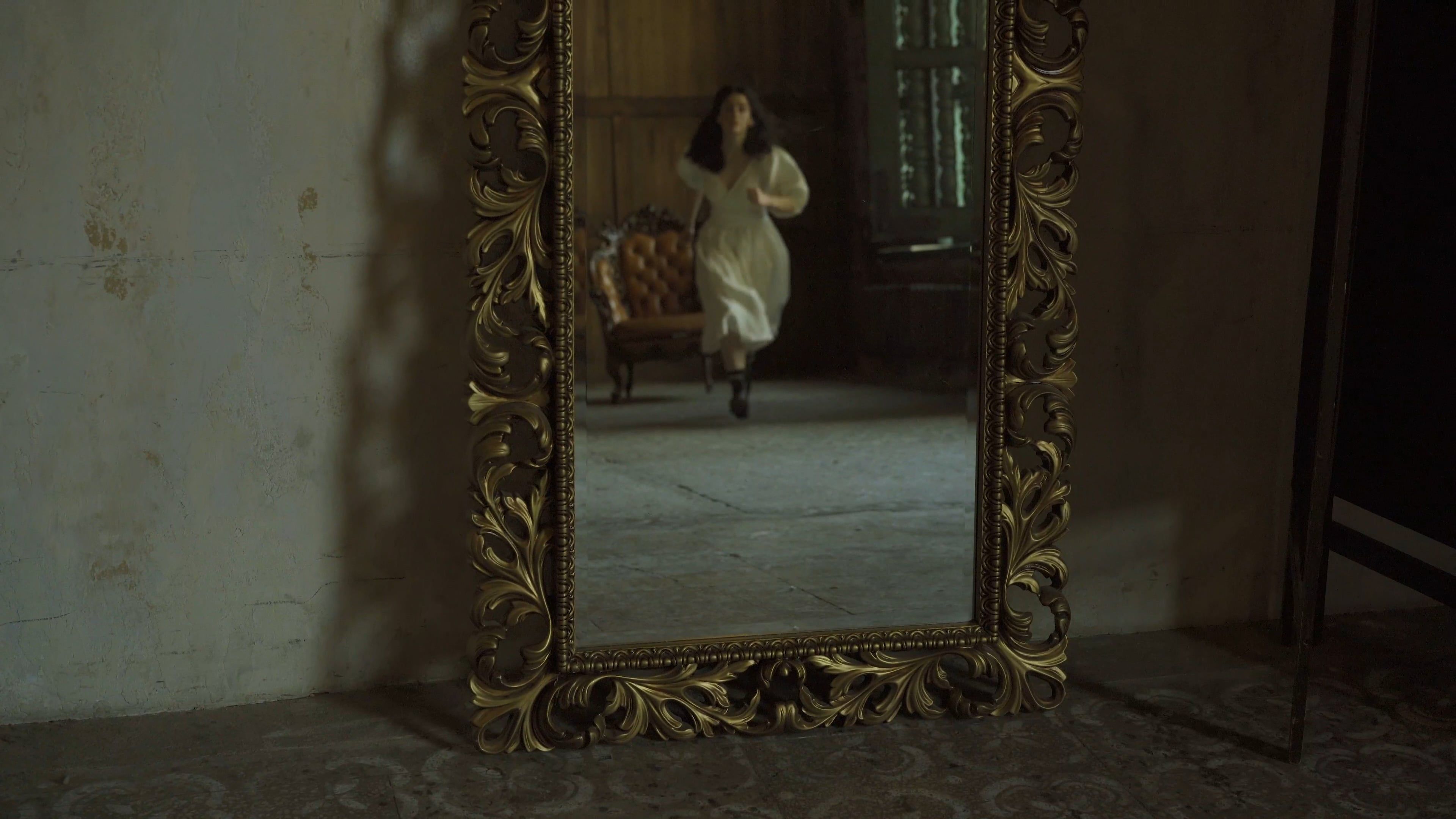 Woman Running Towards the Mirror Free Stock Video Footage, Royalty-Free ...