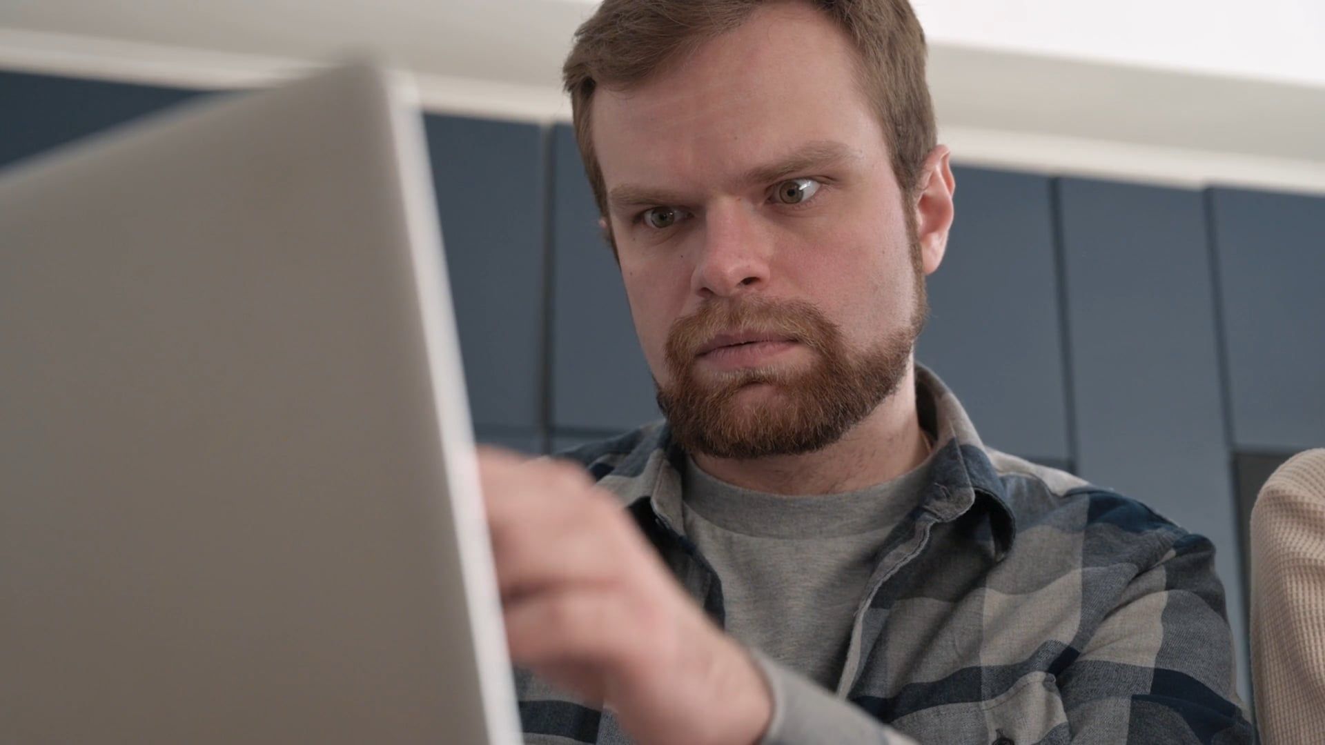 Shocked Man Looking at the Screen Free Stock Video Footage, Royalty ...