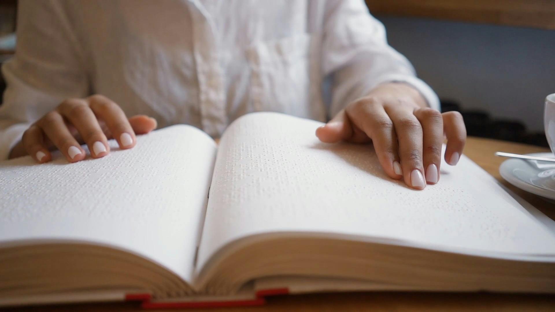 A Braille Book · Free Stock Video