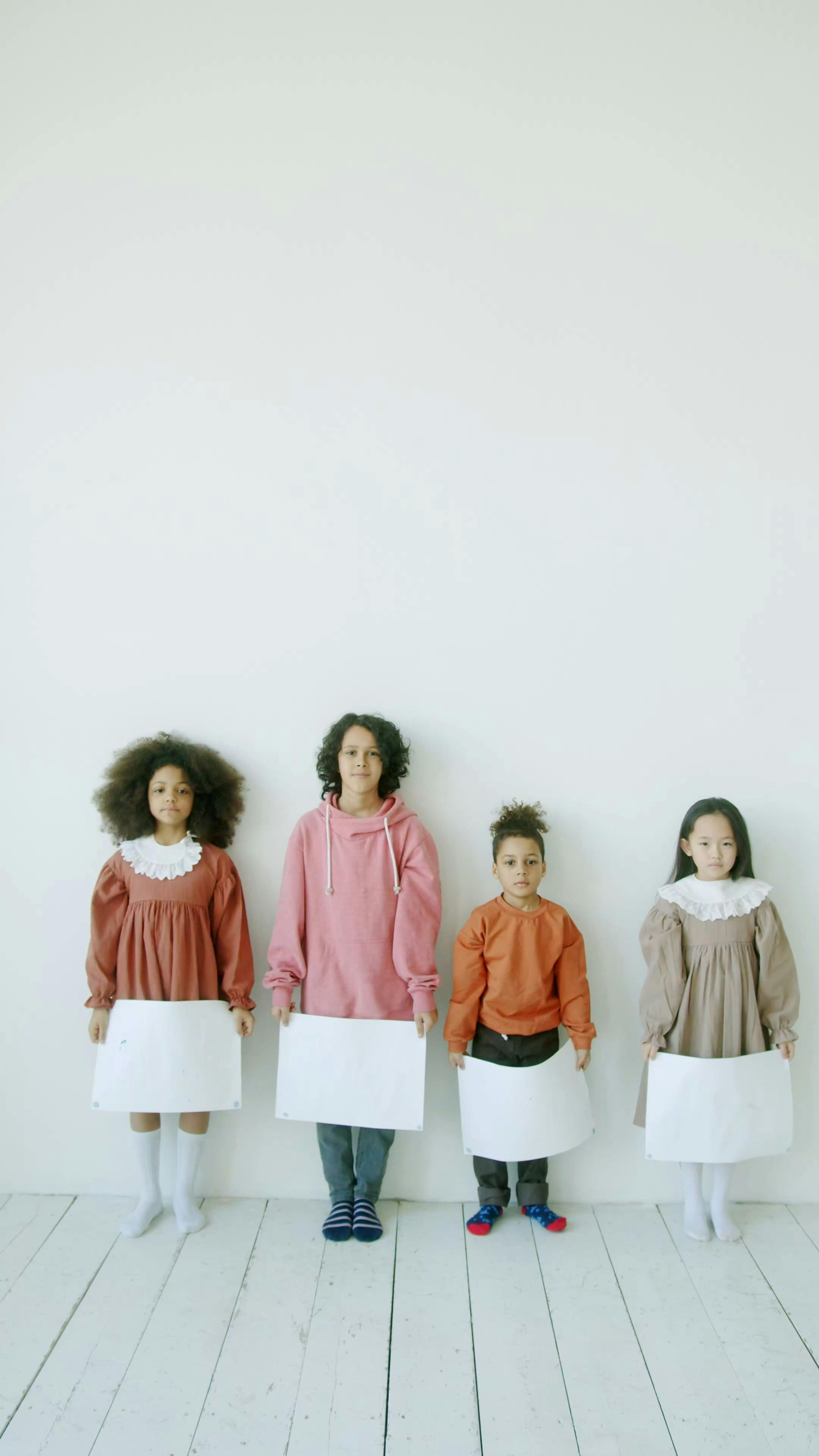 Children Standing while Holding Banner Free Stock Video Footage ...