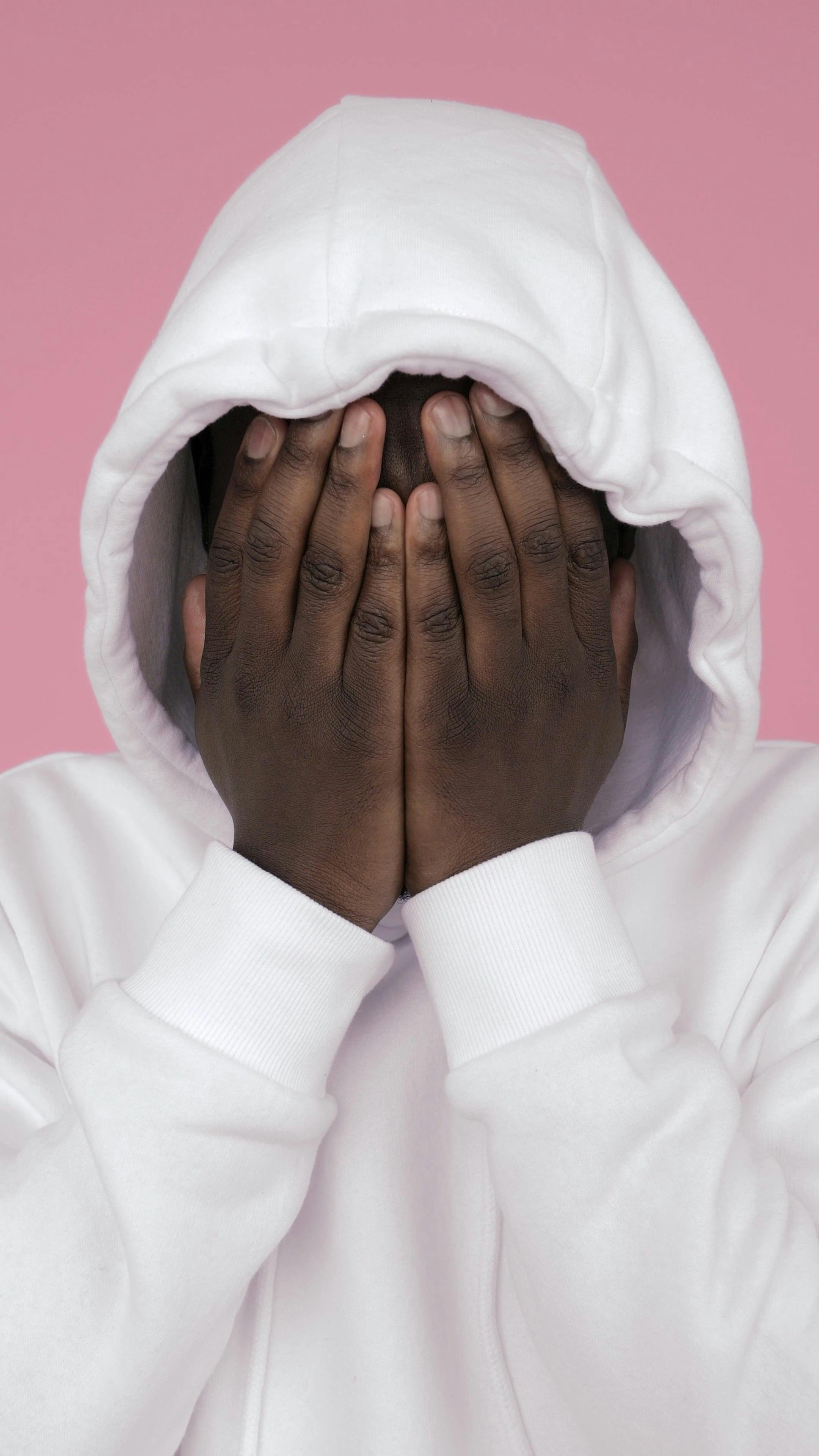 Man Covering His Face · Free Stock Video