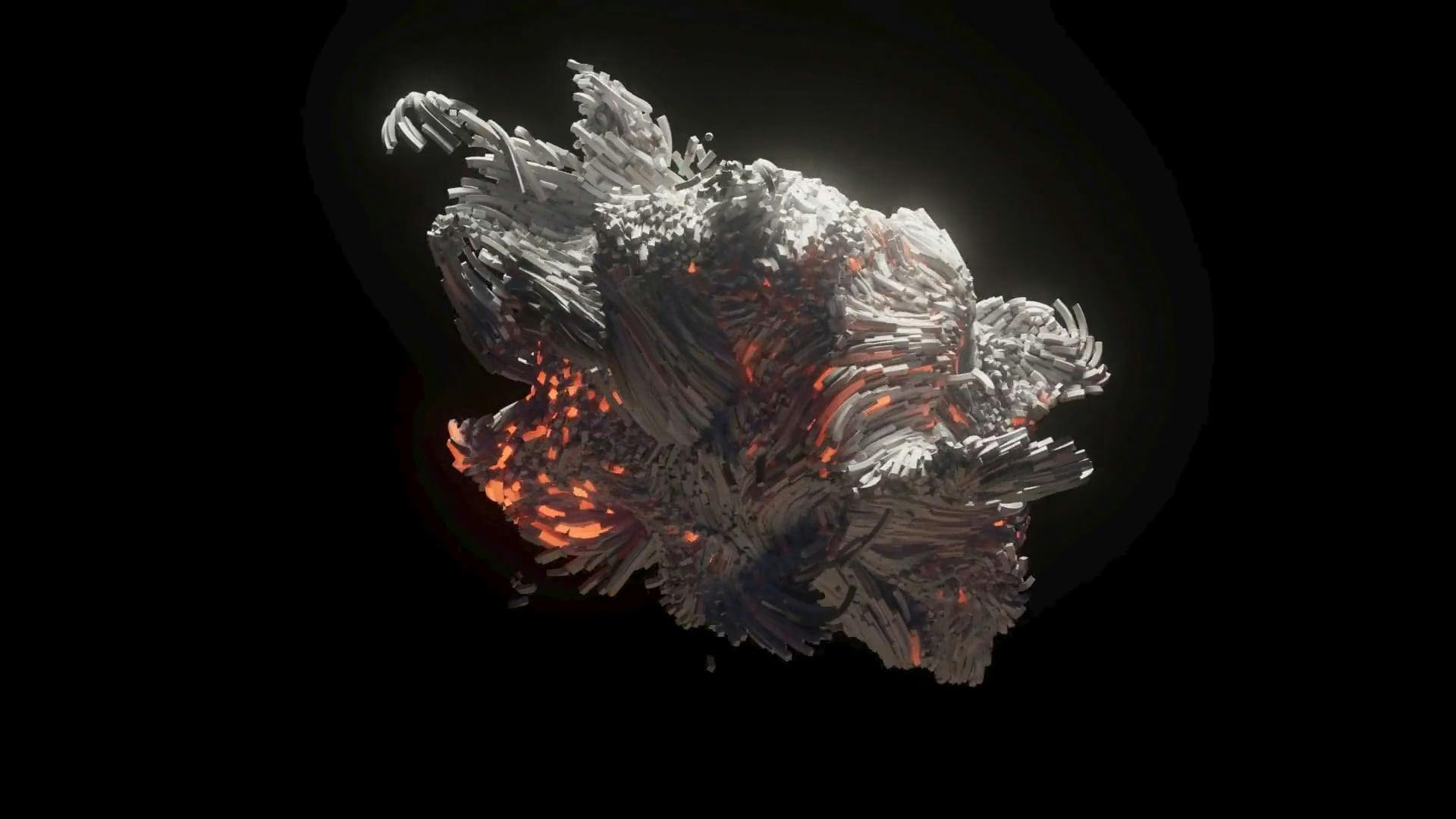 Chaotic Abstract Digital Animation · Free Stock Video