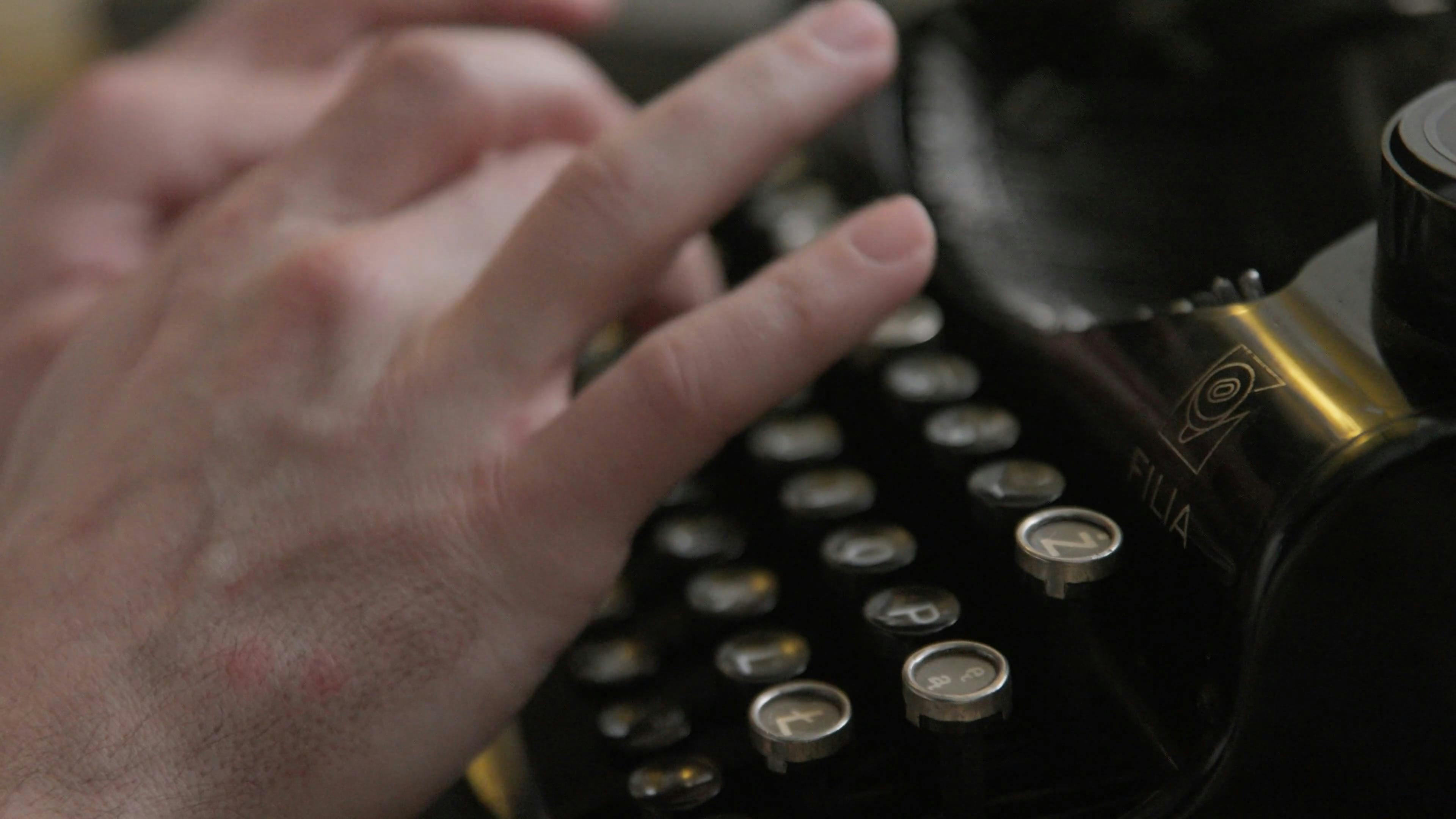 Person using Typewriter · Free Stock Video
