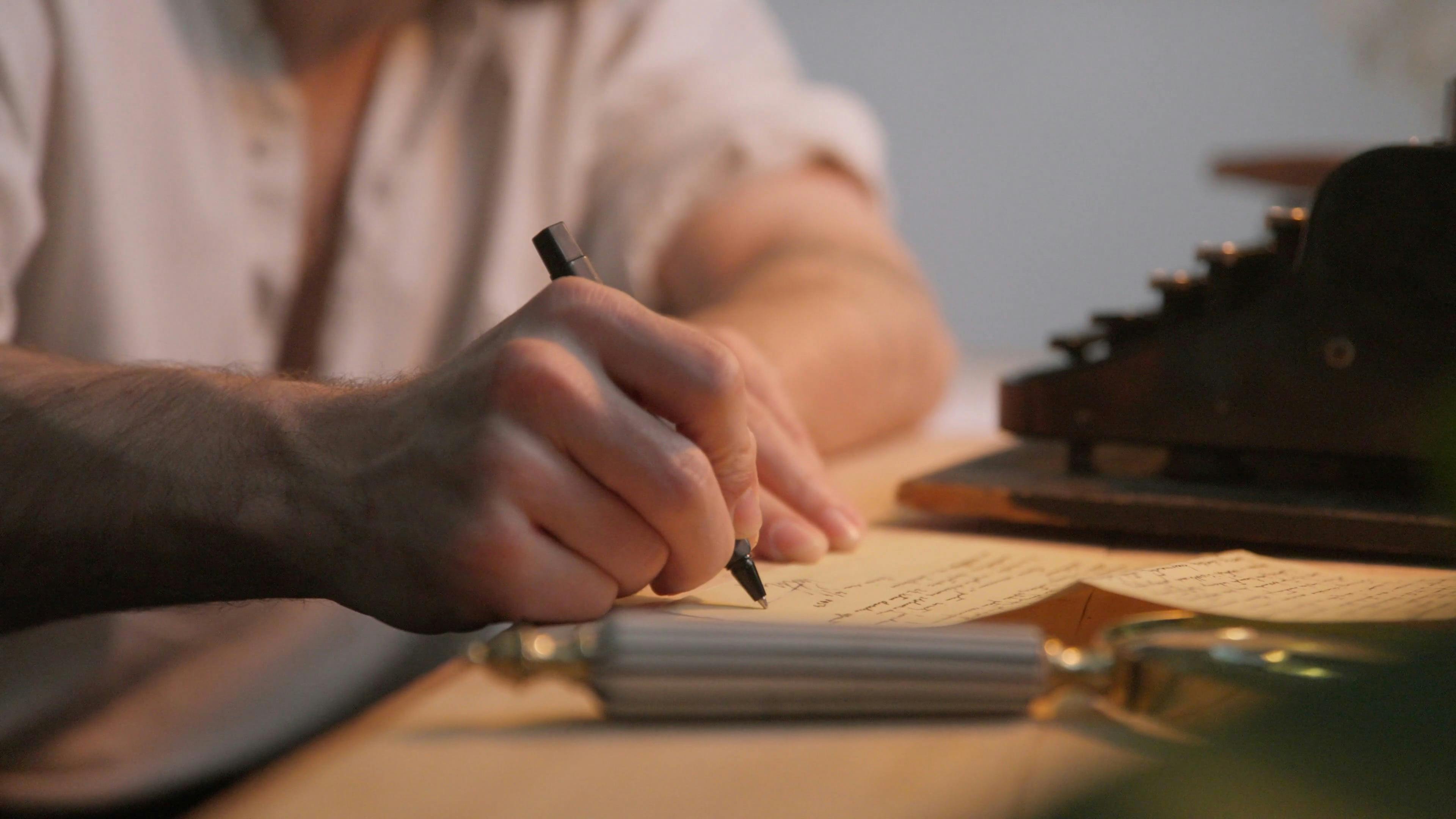 Writing a Letter · Free Stock Video