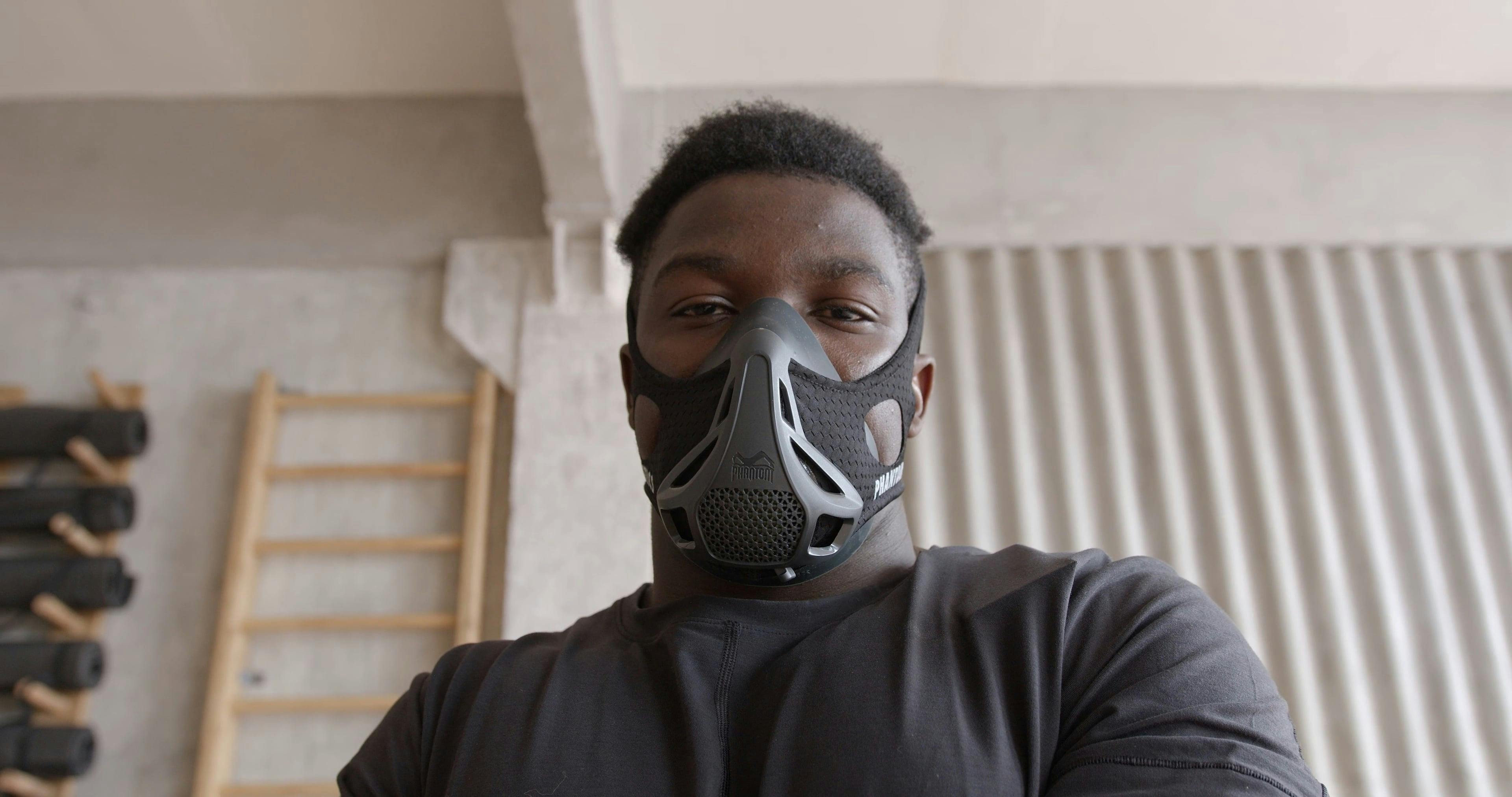 Man at the Gym Wearing a Mask Free Stock Video Footage, Royalty-Free 4K ...