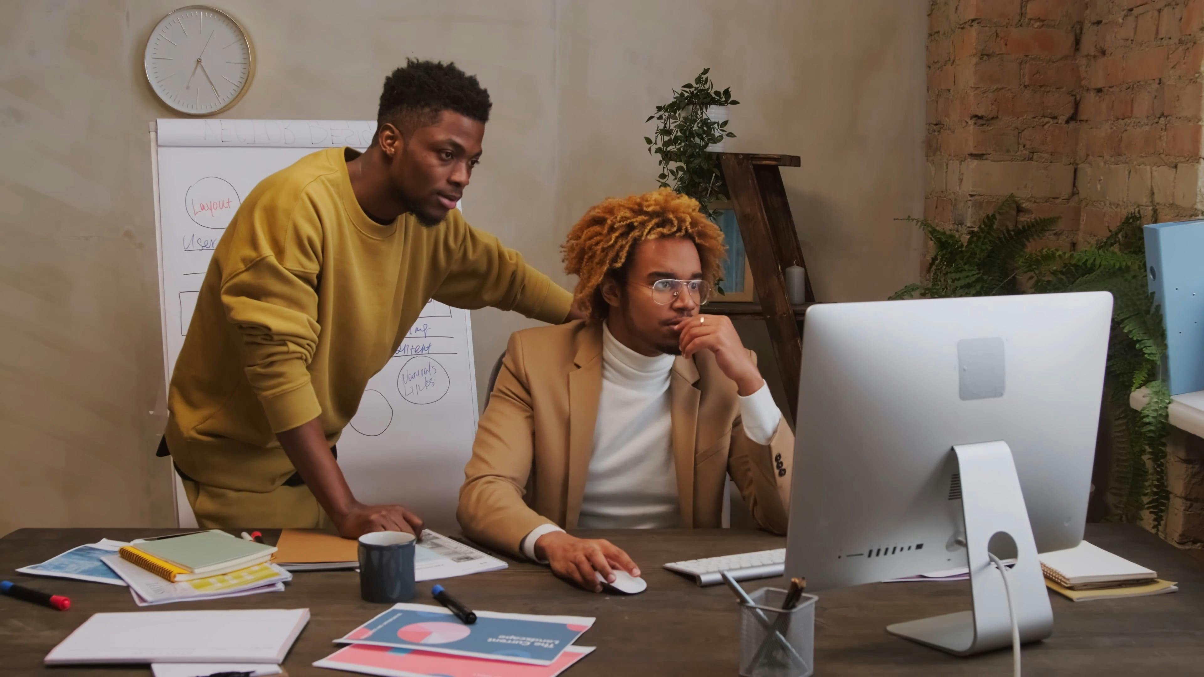 Two Men Discussing Work Free Stock Video Footage, Royalty-Free 4K & HD ...