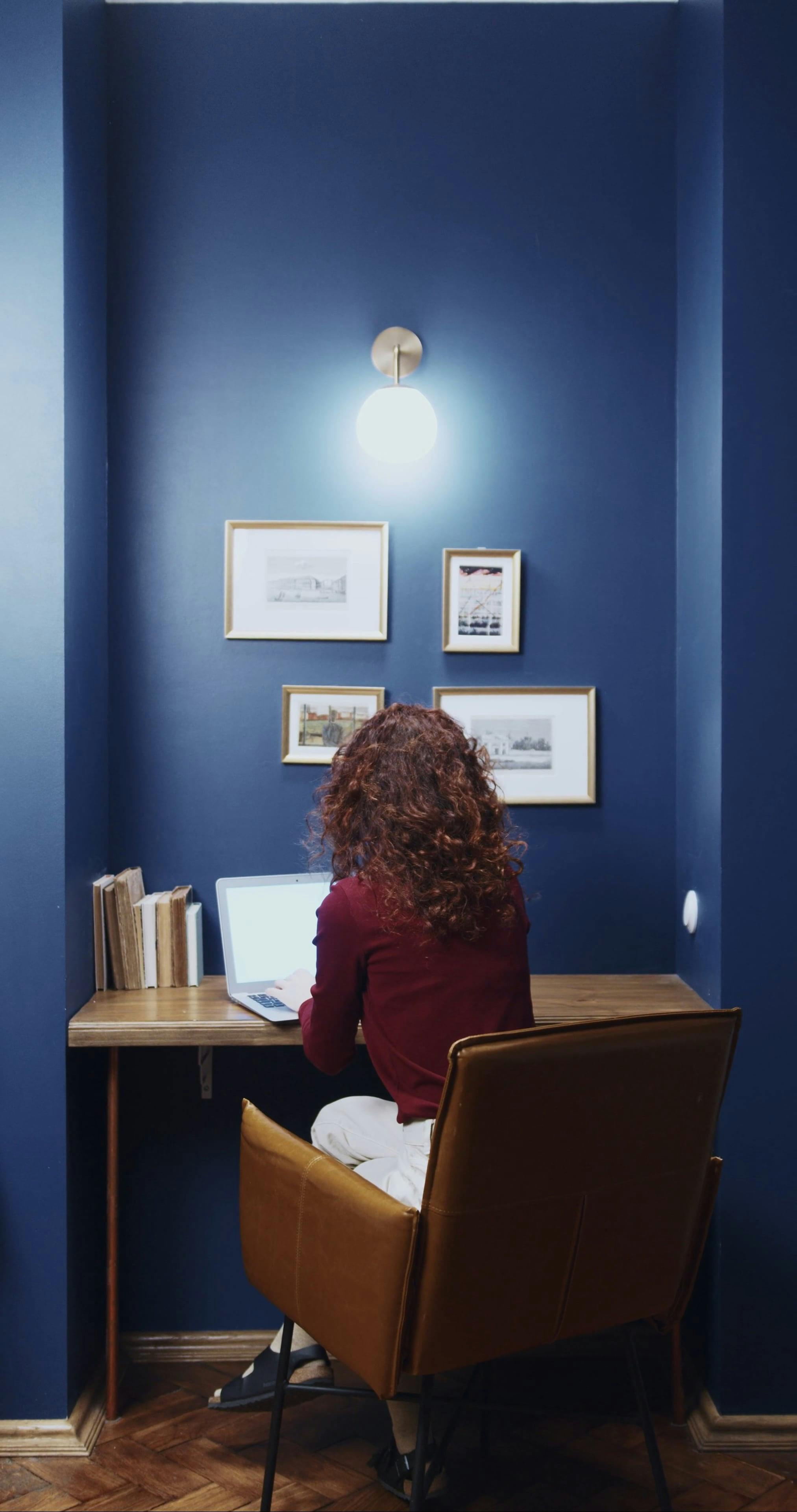 A Woman Working With A Laptop At Home Free Stock Video Footage, Royalty ...