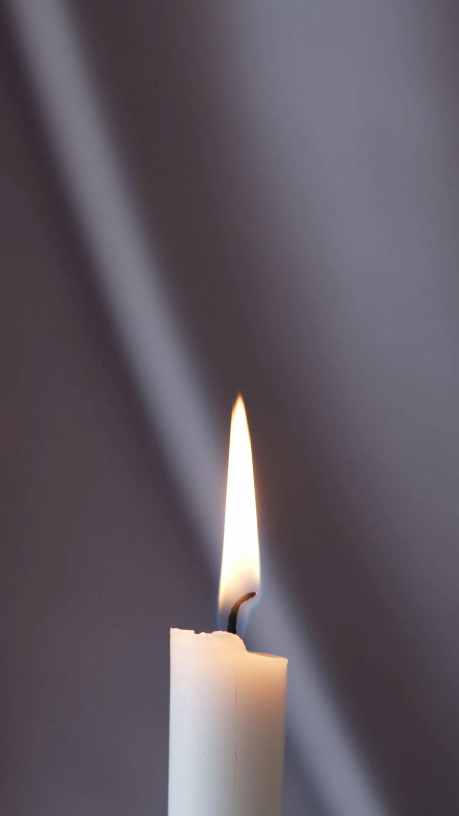 Shallow Focus of Burning Candle Free Stock Video Footage, Royalty-Free ...