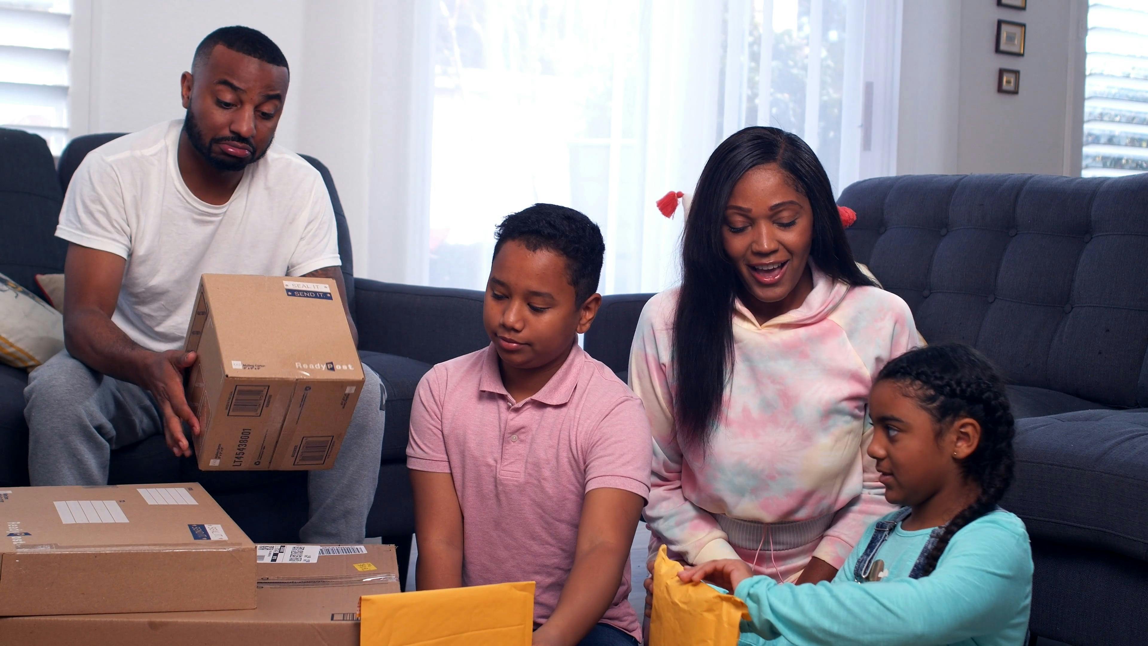 Family Opening Packages Videos, Download The BEST Free 4k Stock Video ...