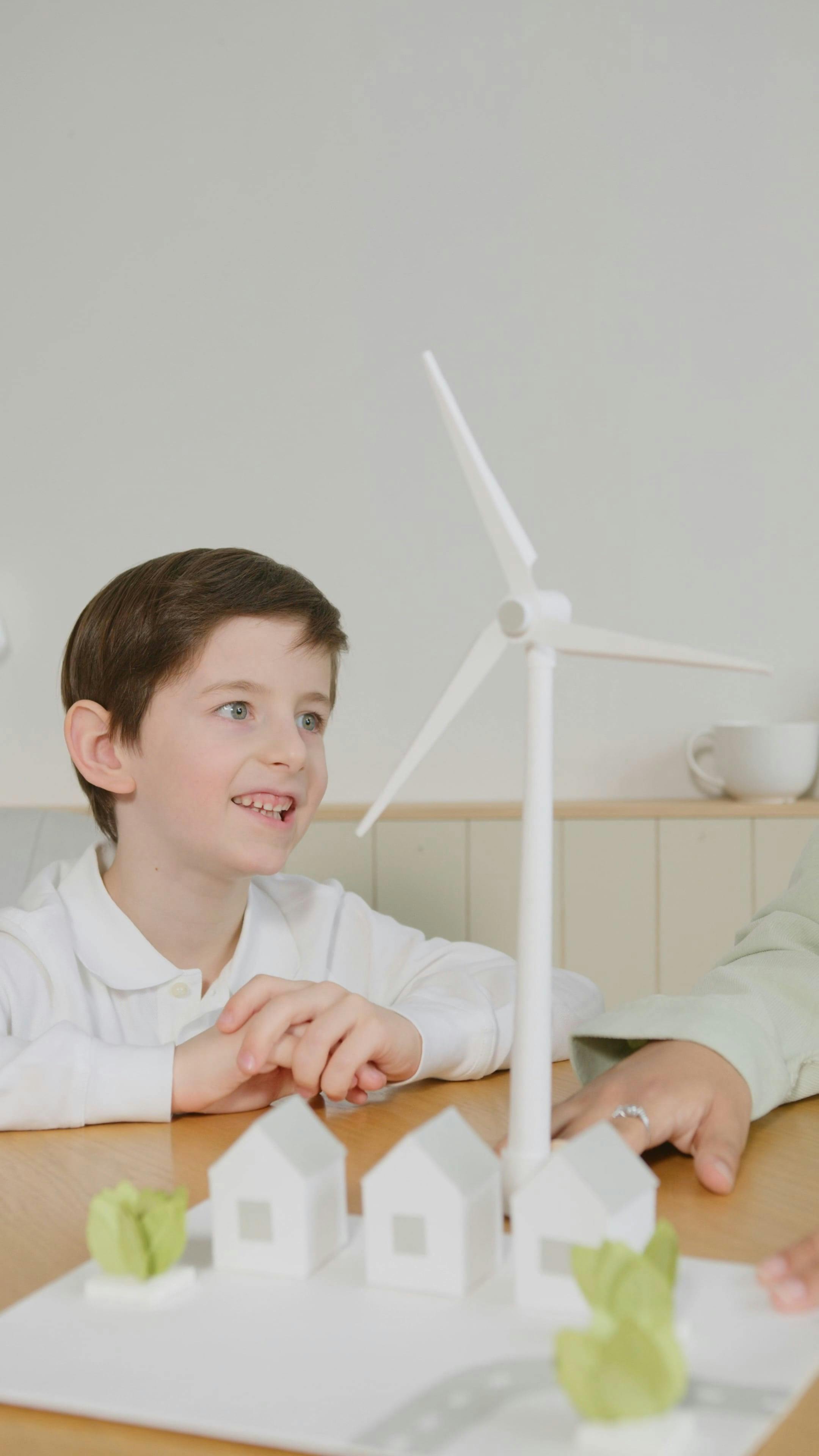 Boy Looking a Windmill Free Stock Video Footage, Royalty-Free 4K & HD ...