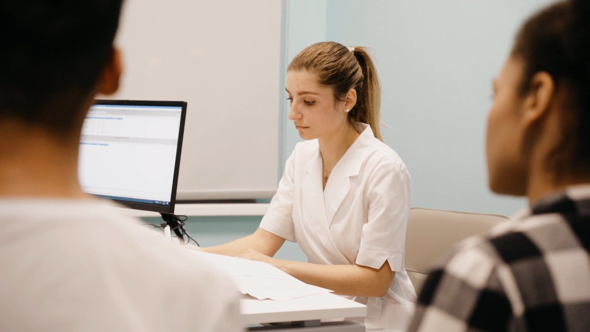 A Nurse Taking Notes at a Clinic Free Stock Video Footage, Royalty-Free ...