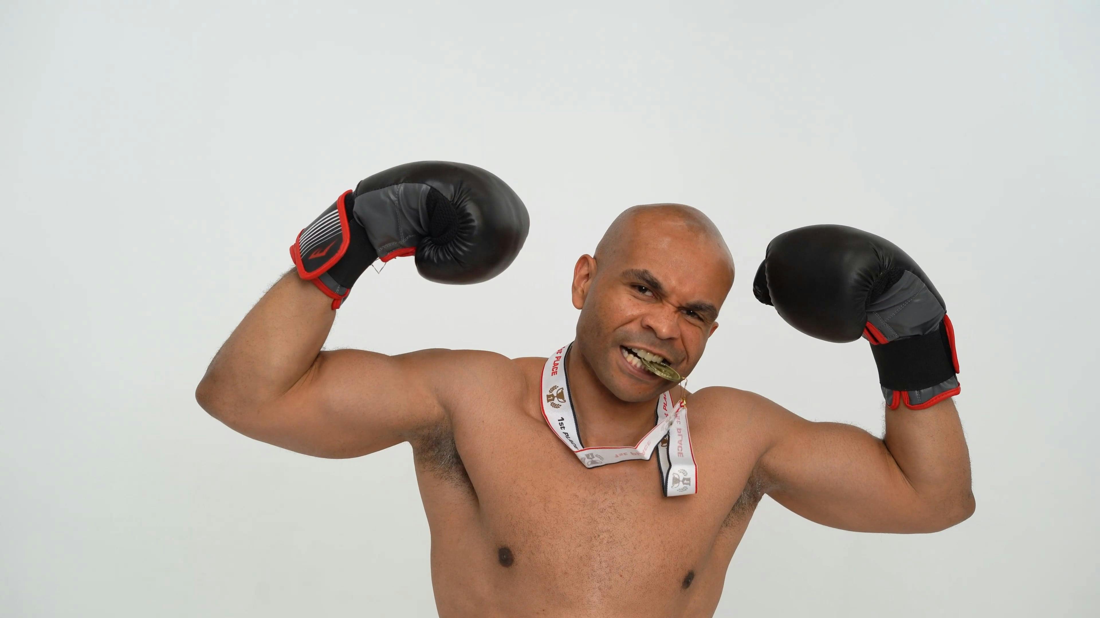 A Boxer Biting His Medal Free Stock Video Footage, Royalty-Free 4K & HD ...