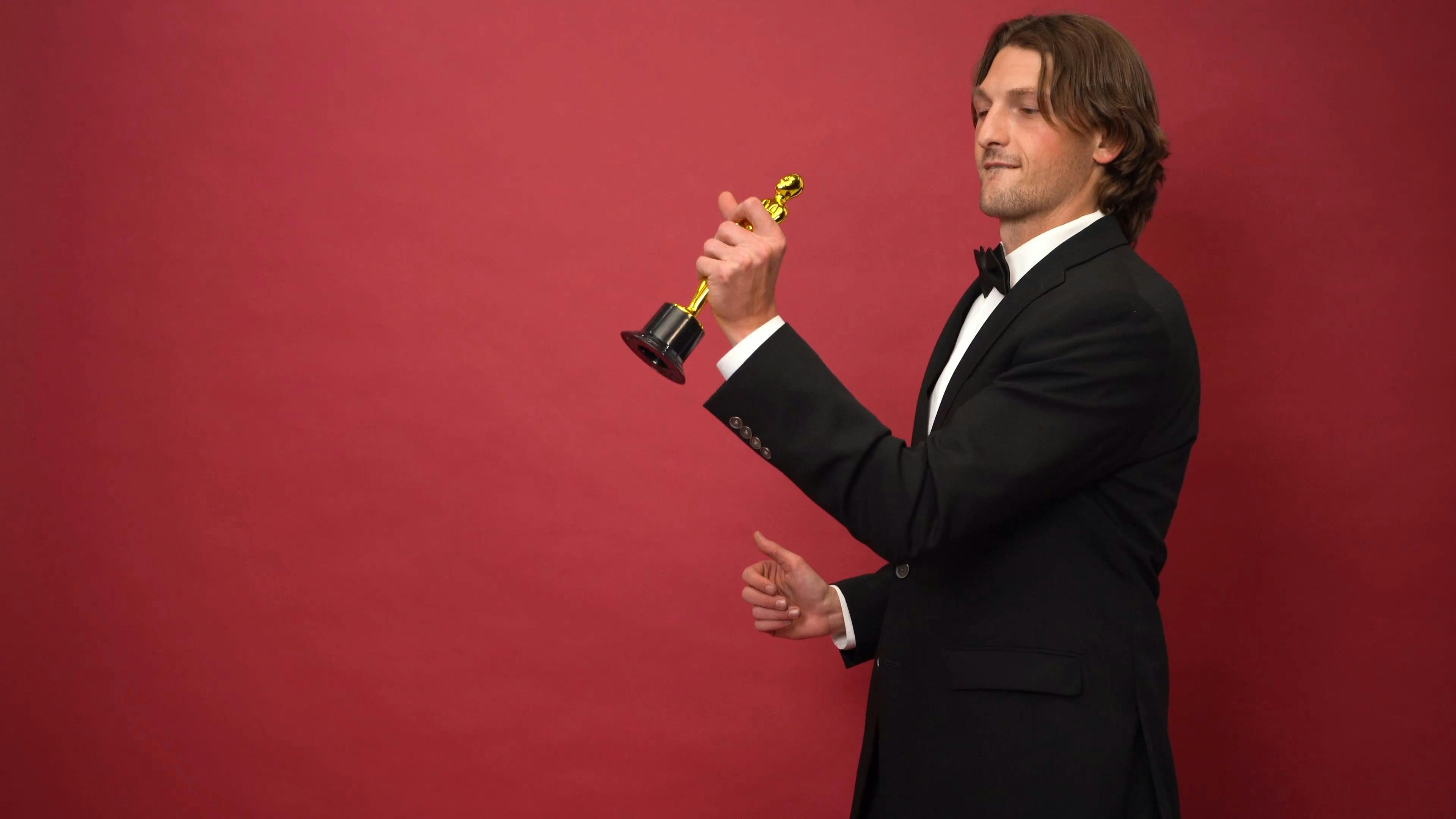 Man With an Award Free Stock Video Footage, Royalty-Free 4K & HD Video Clip