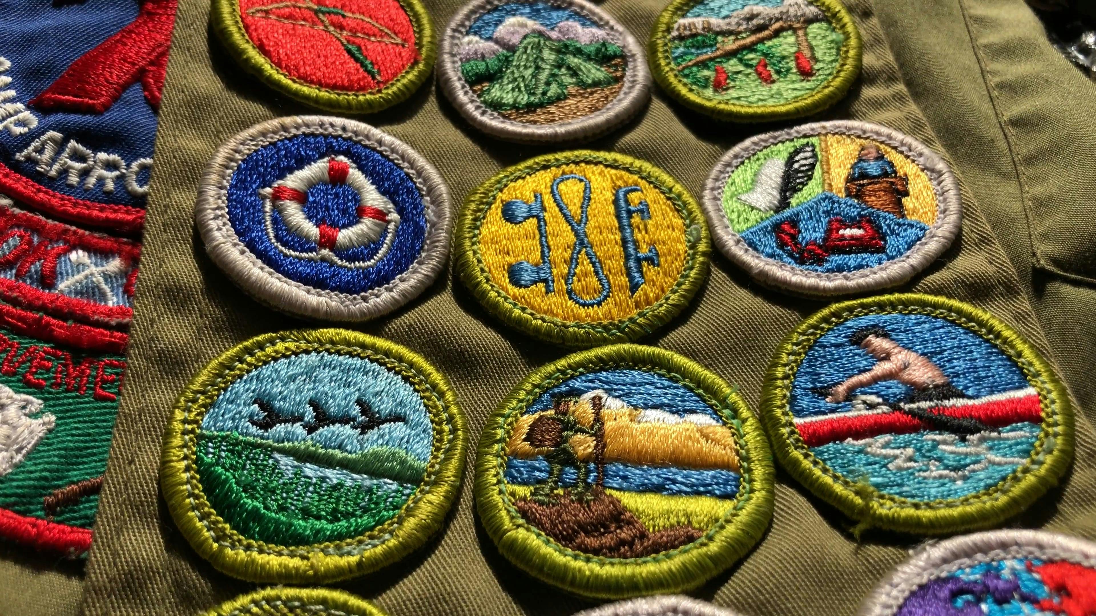 Close-Up Video of Scout Badges · Free Stock Video