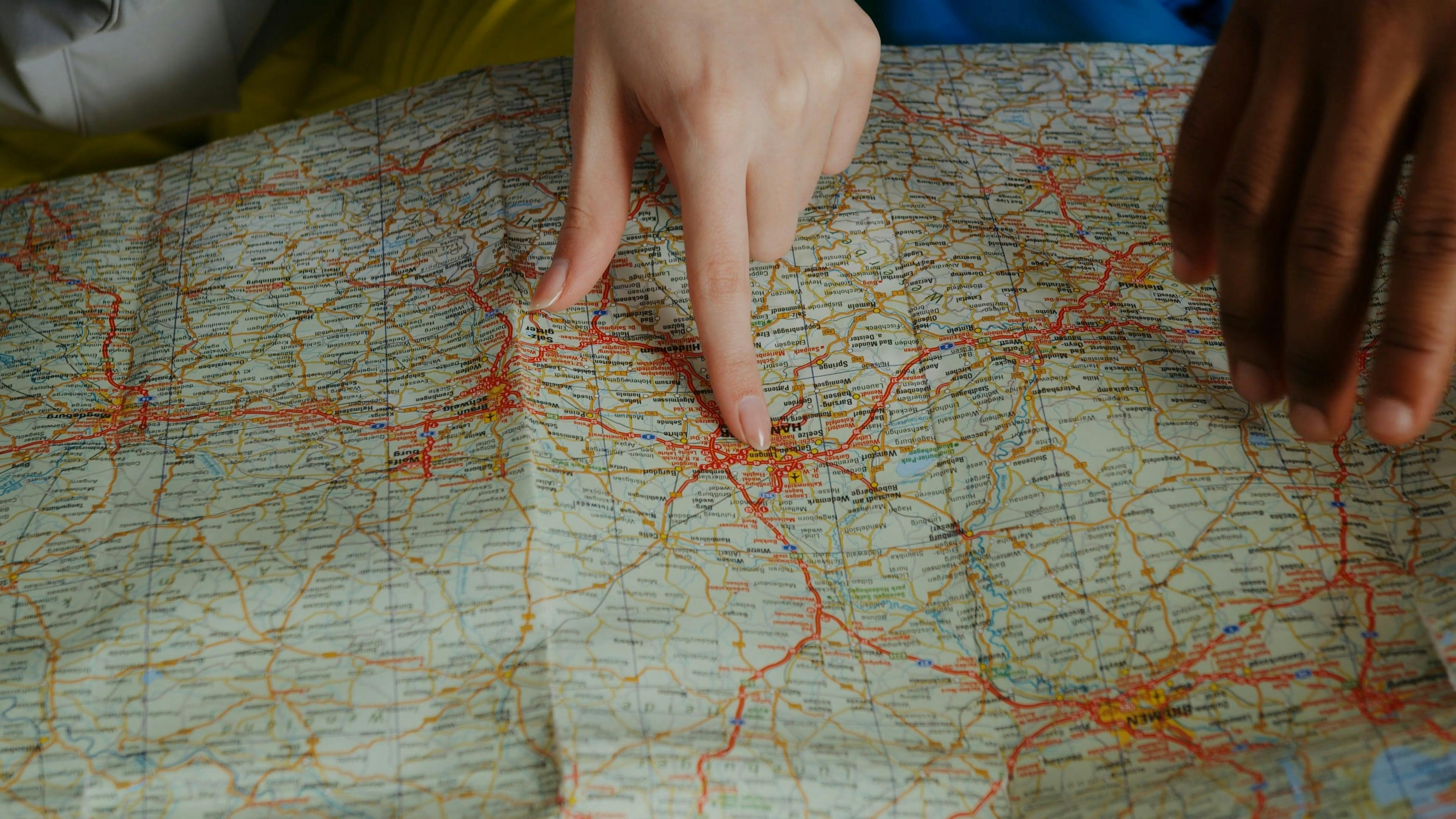 People Finger Pointing To Map Free Stock Video Footage, Royalty-Free 4K ...