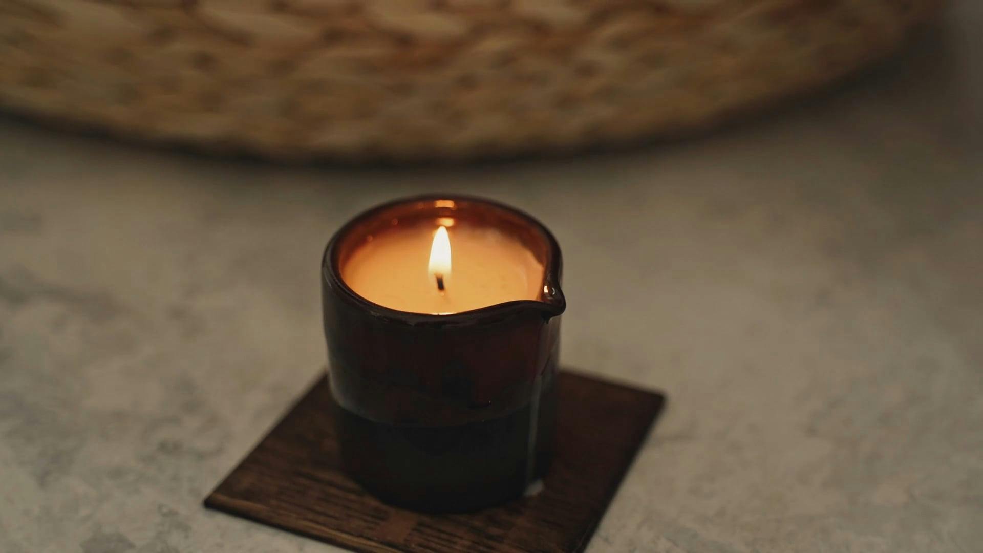 A Person Touching Melted Candle Wax · Free Stock Video