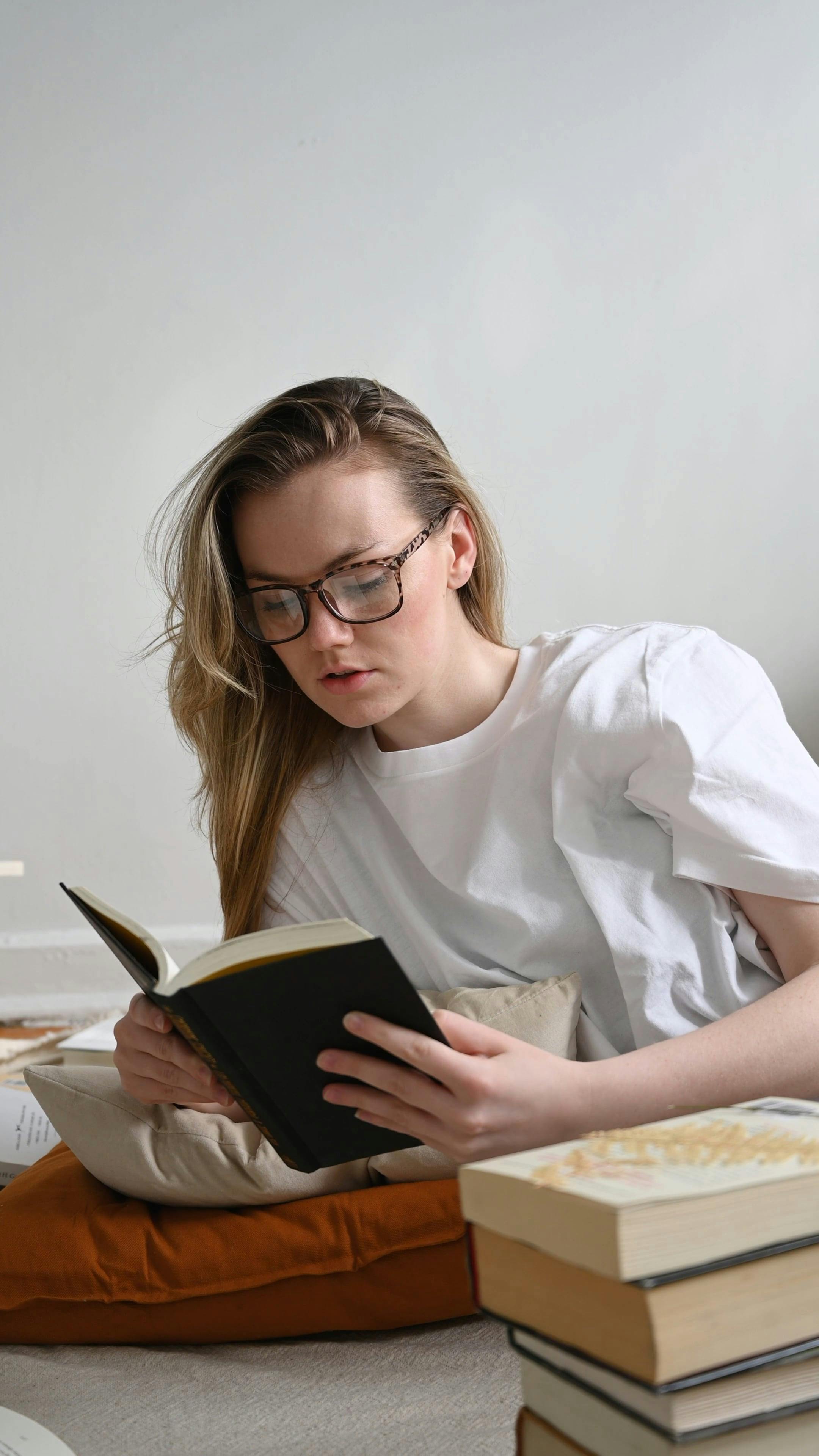 Woman Reading A Book · Free Stock Video