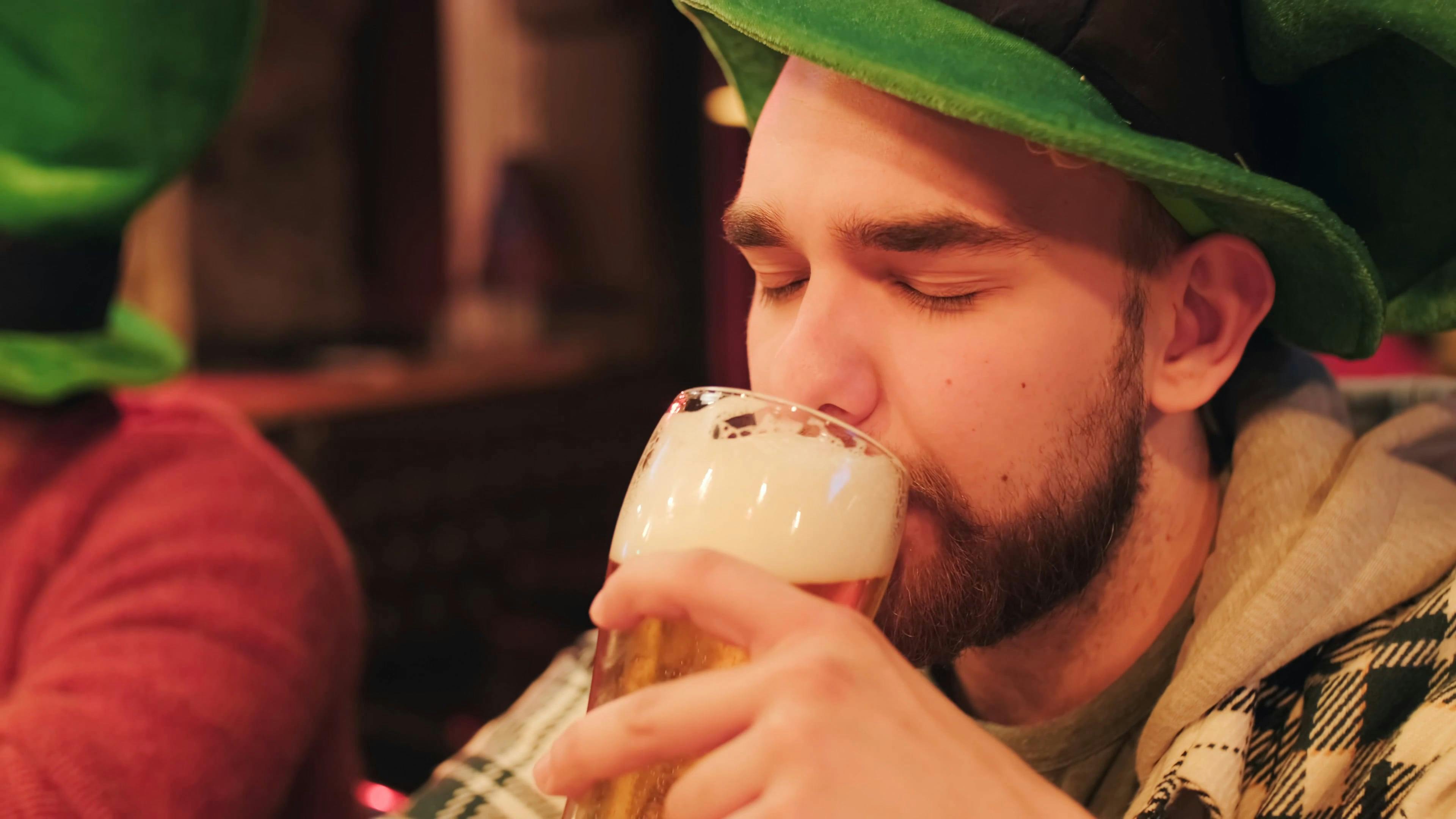 An Iced Cold Draft Beer In A Mug Free Stock Video Footage, Royalty-Free ...