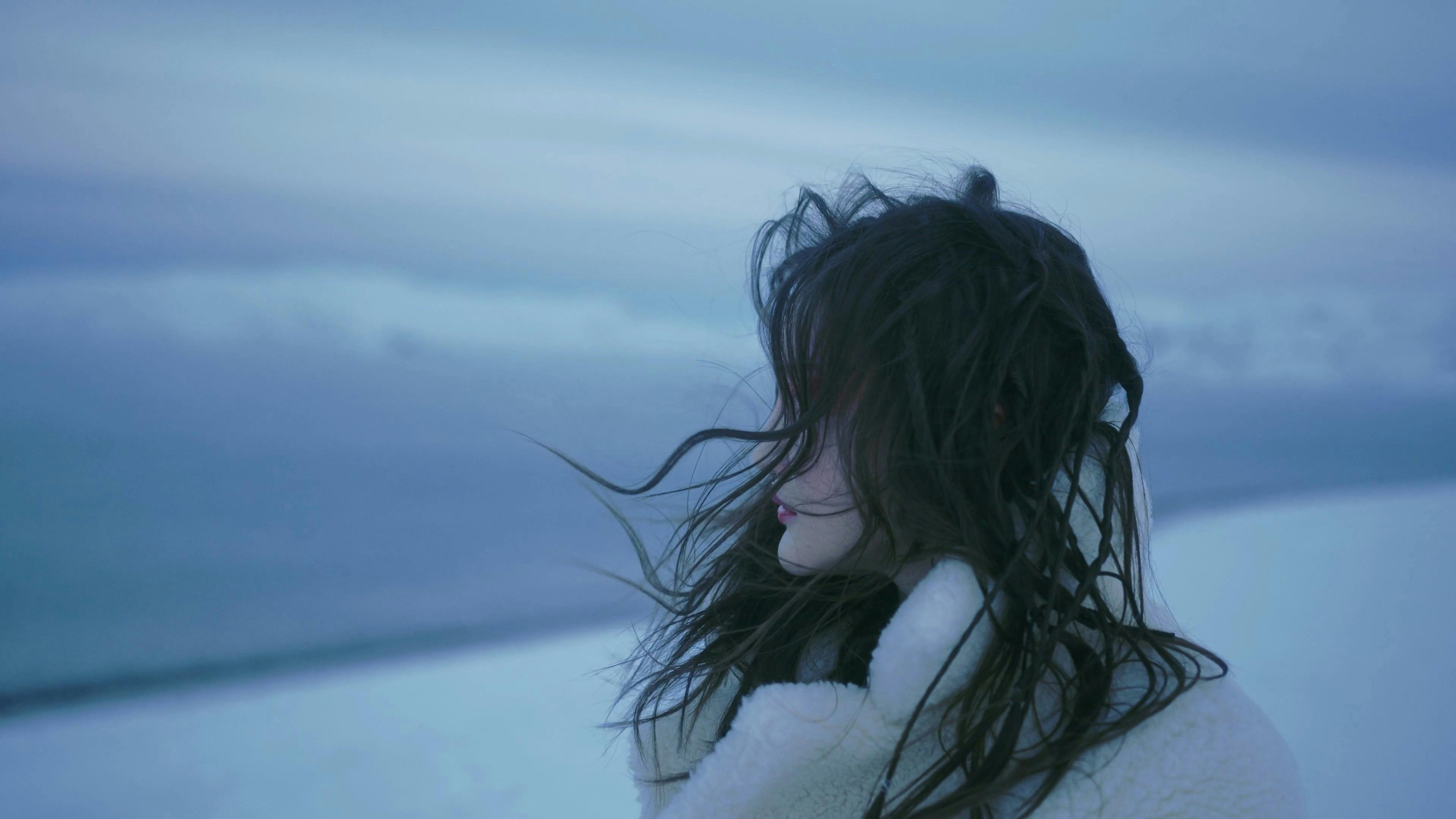 A Person Standing Alone Outside in the Cold Free Stock Video Footage ...