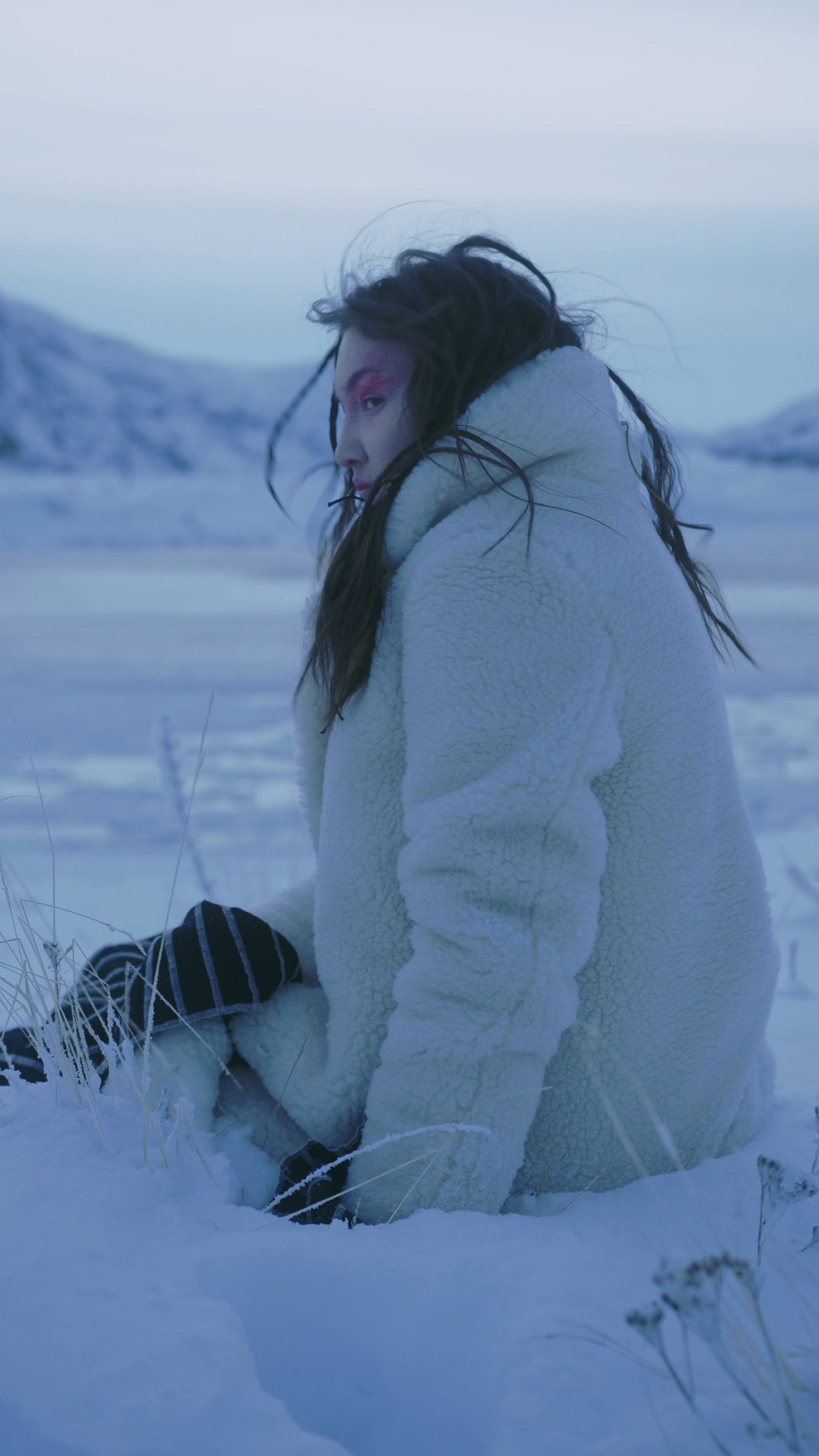 A Beautiful Woman in Winter Clothing · Free Stock Video