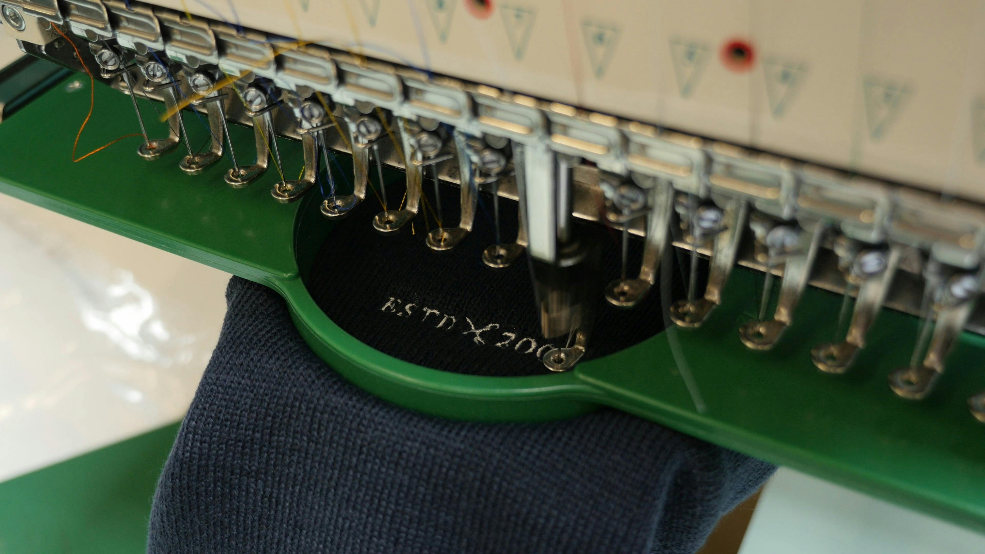 Close-up Shot of an Embroidery Machine · Free Stock Video
