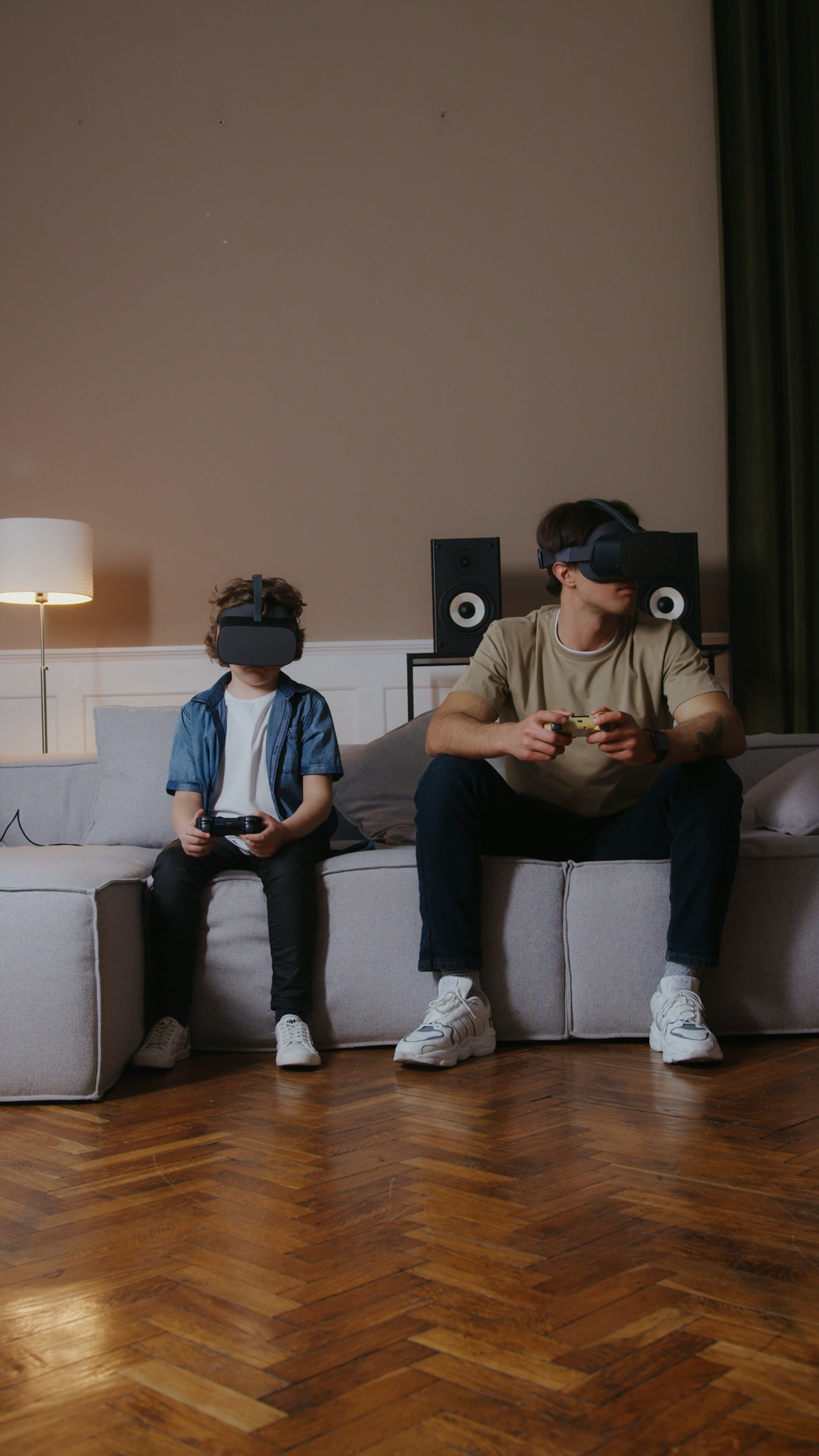 People Playing in a Virtual Reality Game · Free Stock Video