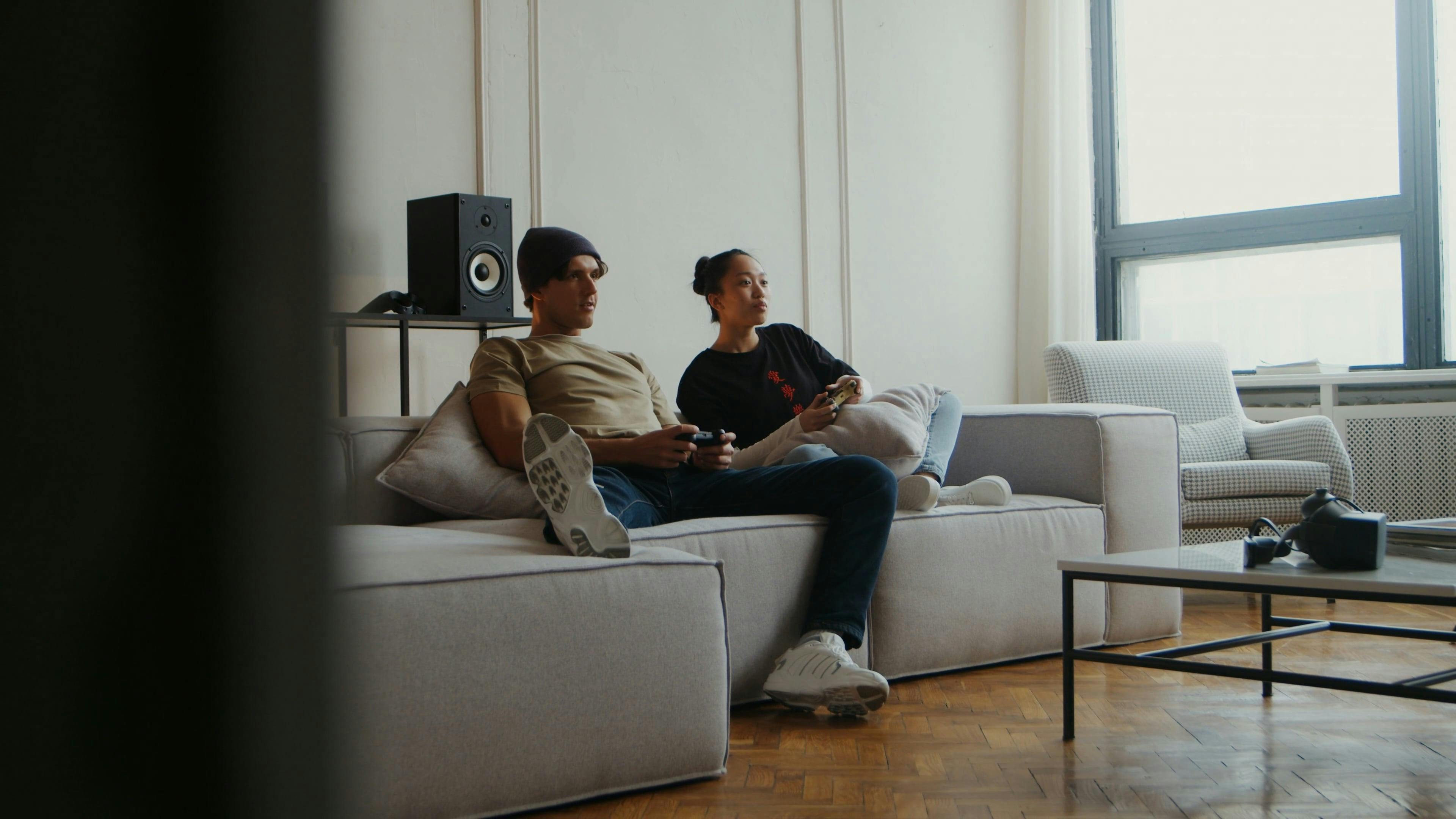 People Playing Game Console · Free Stock Video