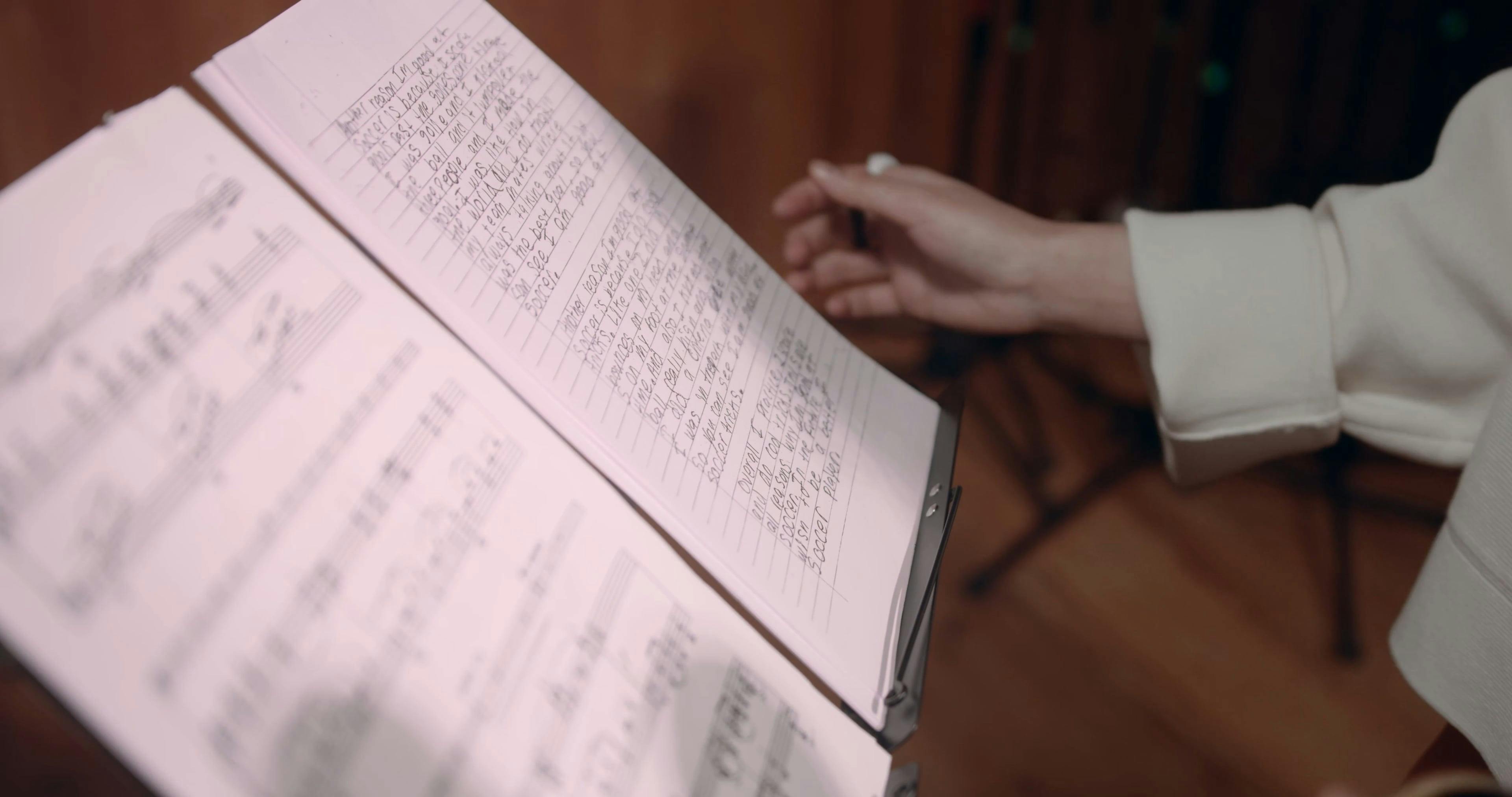 A Professional Singer Looking Musical Notes Free Stock Video Footage ...