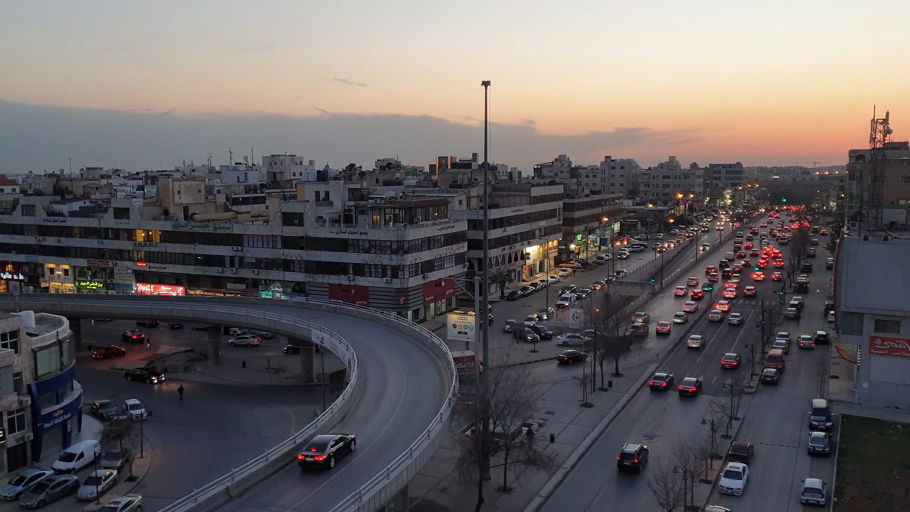 Footage of an Urban Traffic Free Stock Video Footage, Royalty-Free 4K ...
