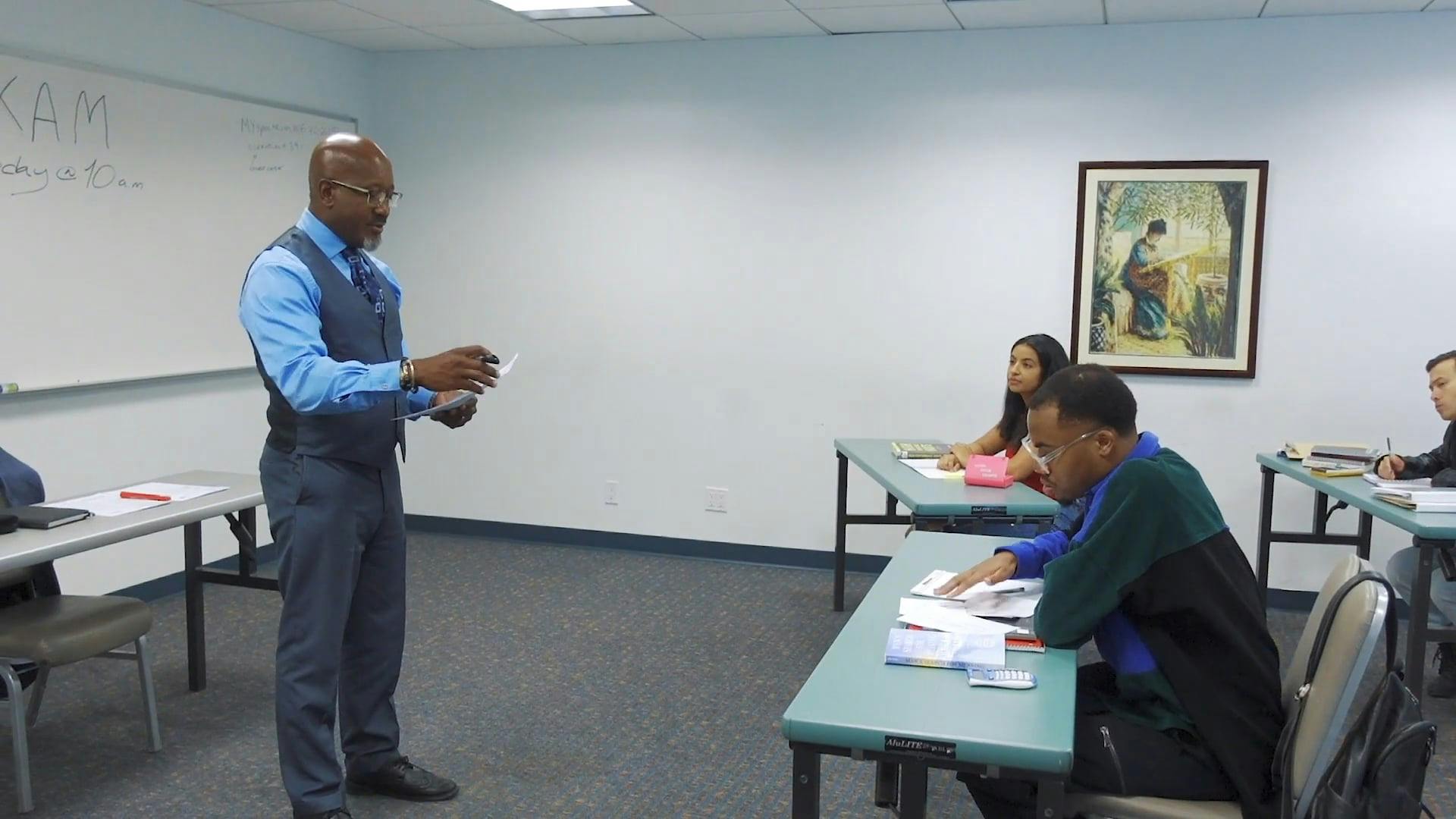 Teacher Giving Test Results to His Students · Free Stock Video