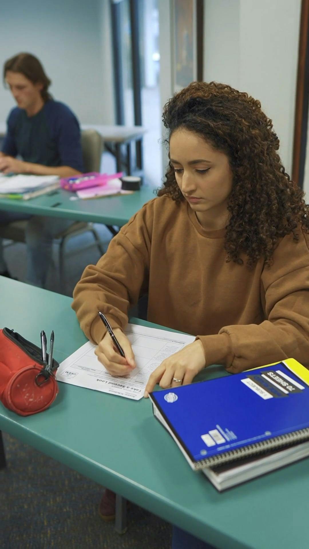 Student Cheating During an Exam · Free Stock Video