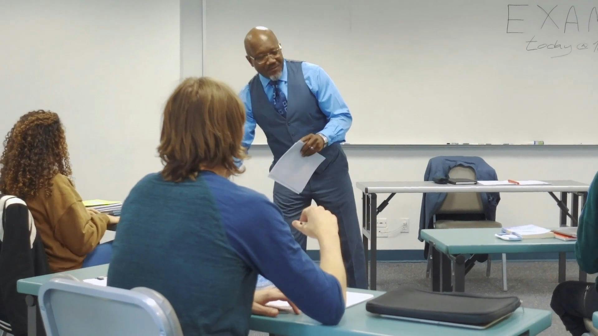 Teacher Giving Test Results to His Students Free Stock Video Footage ...