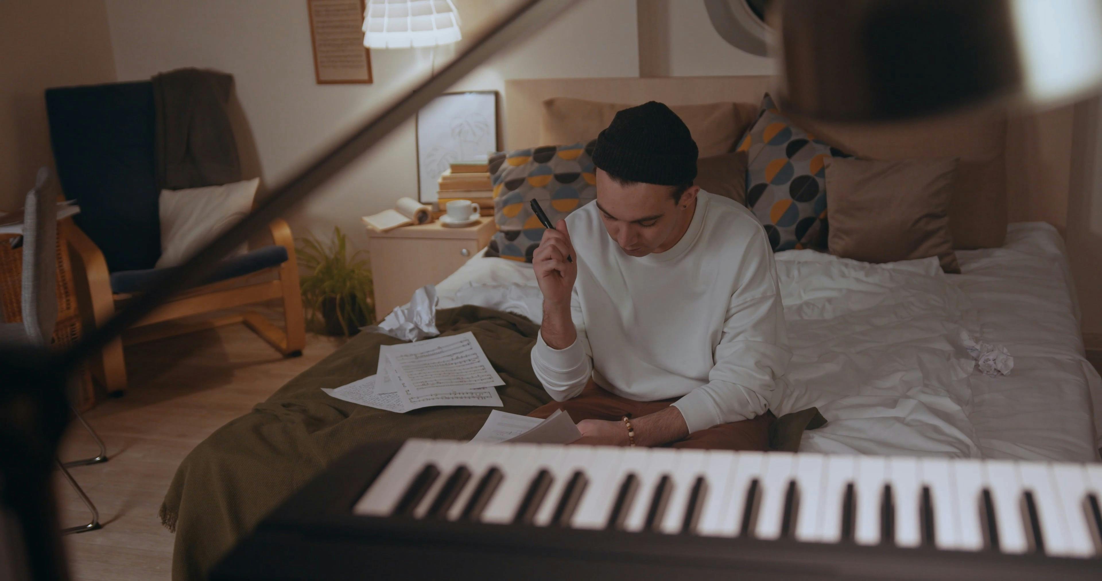 A Man Making Music · Free Stock Video