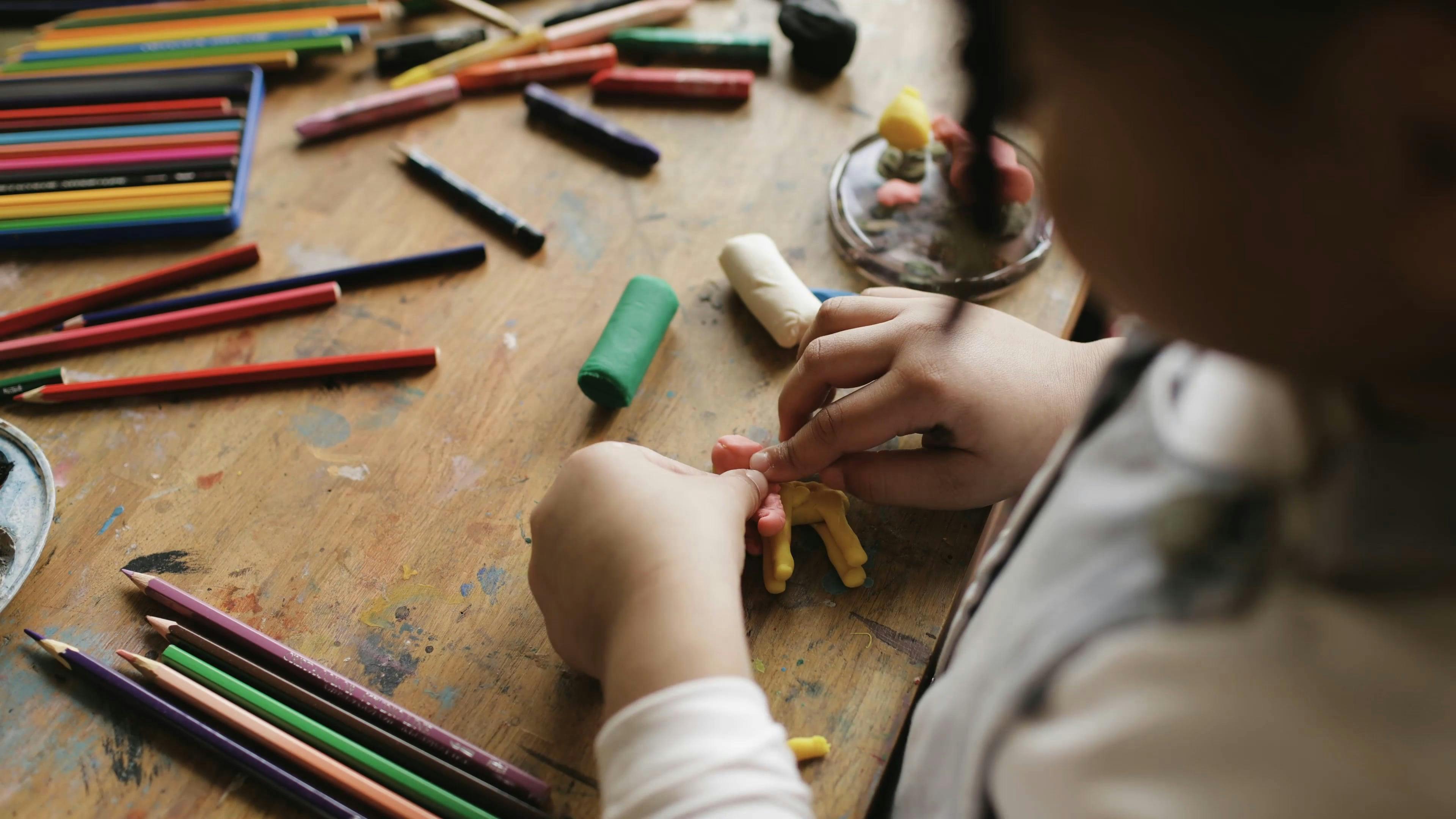 Kids Doing Artworks in School · Free Stock Video