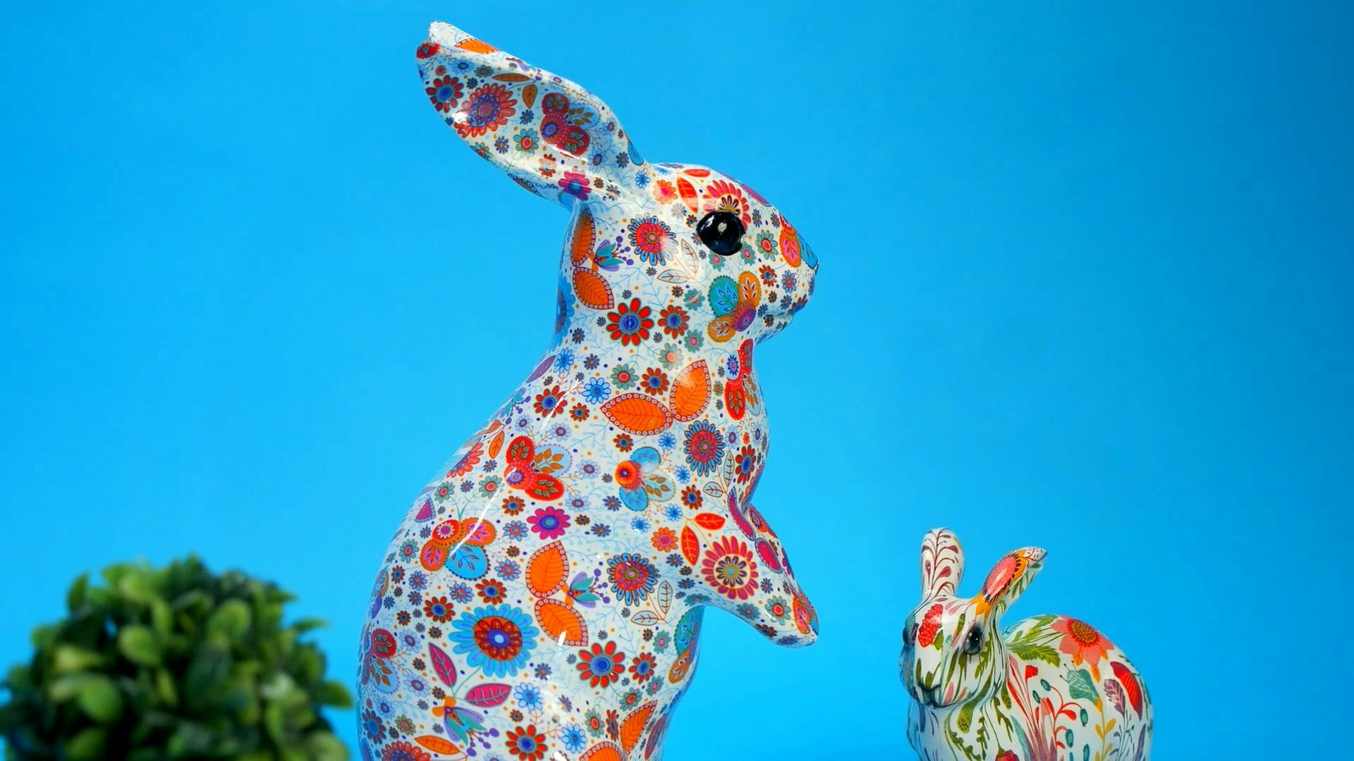 A Colorful Bunny Free Stock Video Footage, Royalty-Free 4K & HD Video Clip