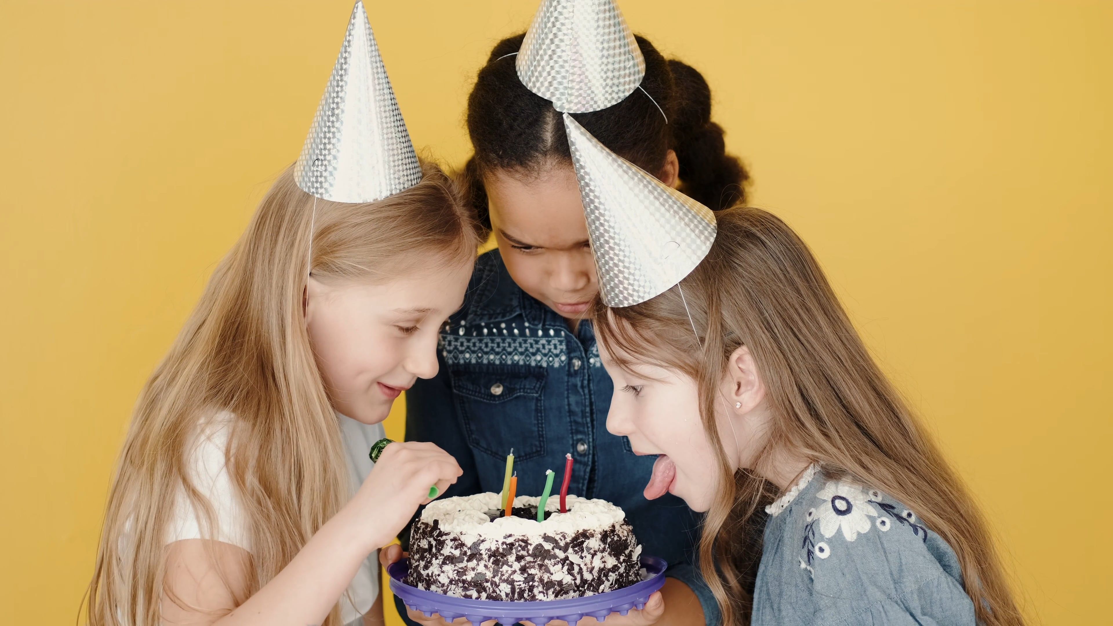 Girls Tasting a Cake Free Stock Video Footage, Royalty-Free 4K & HD ...