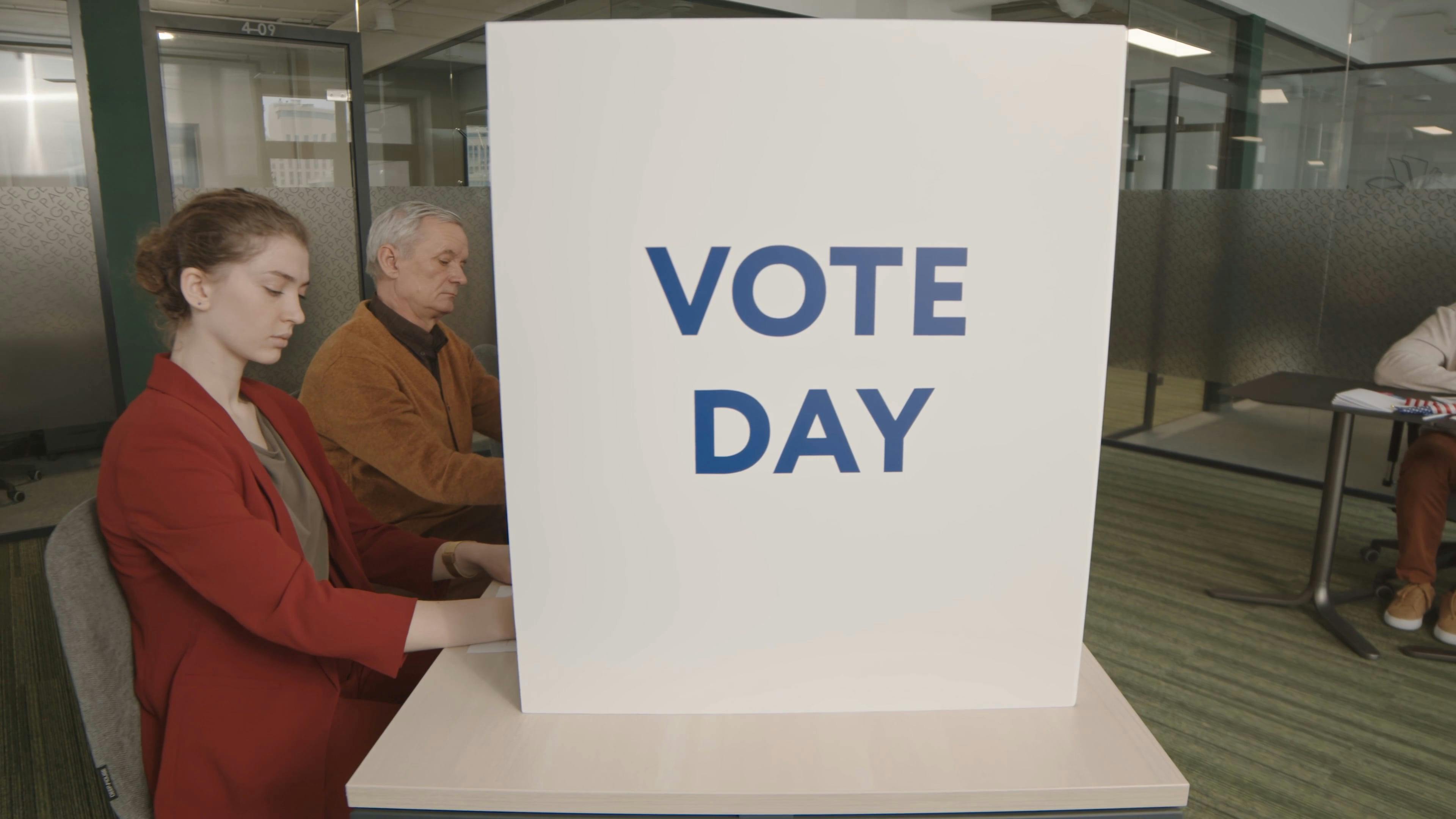 People Casting Their Vote Free Stock Video Footage, Royalty-Free 4K ...