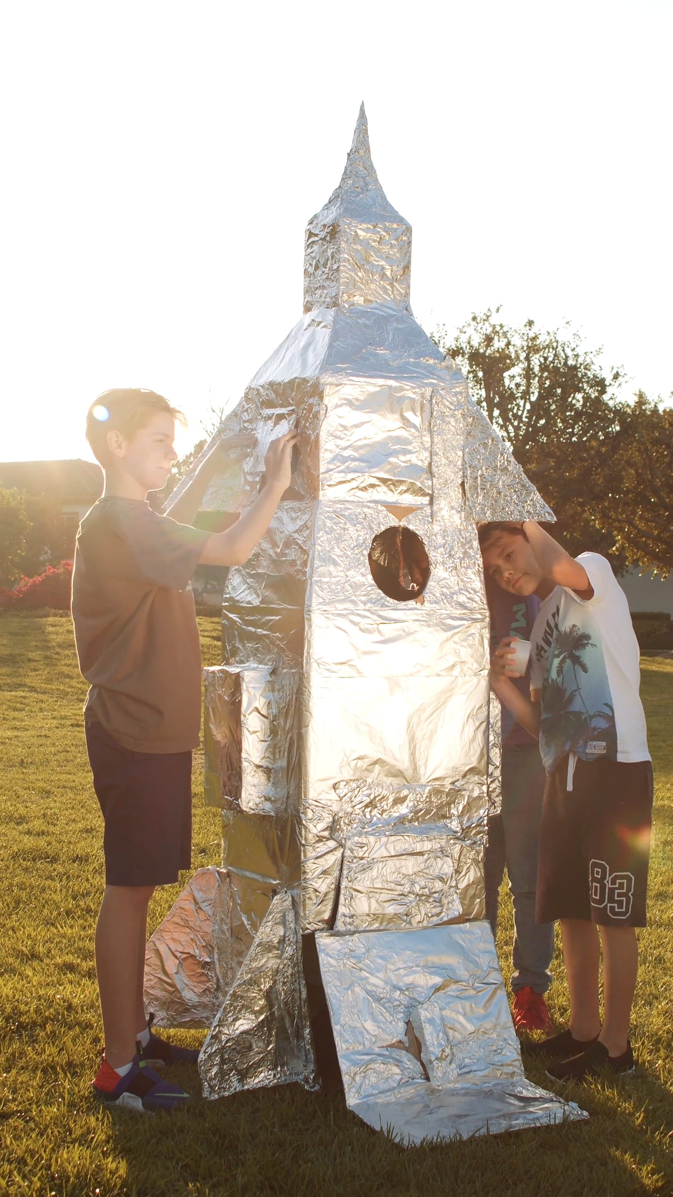 Boys Playing with a Toy Rocket · Free Stock Video