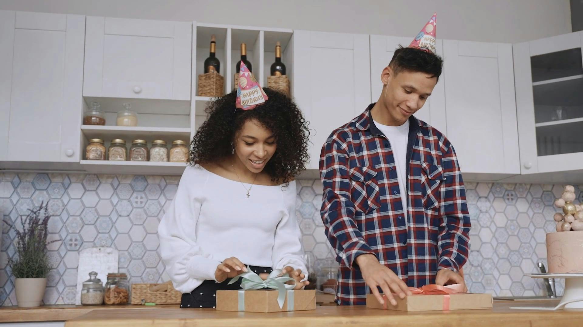 People In A Party Enjoying The Exchange Gift Giving Activity Free Stock ...