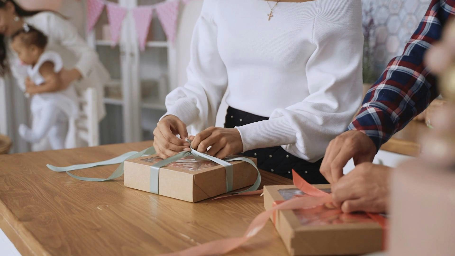 People Unwrapping Presents Free Stock Video Footage, Royalty-Free 4K ...