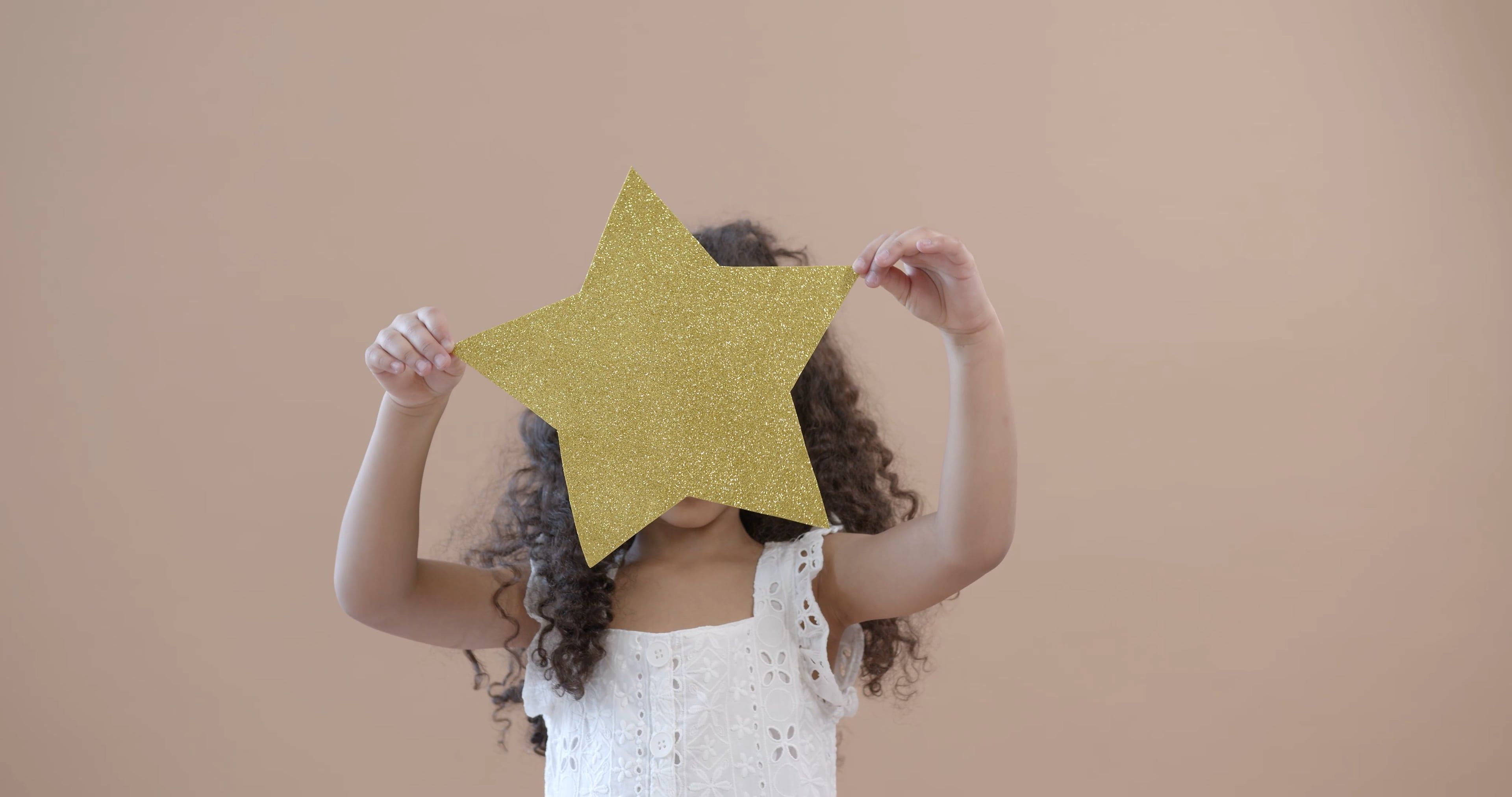 Girl Holding Gold Star Free Stock Video Footage, Royalty-Free 4K & HD ...
