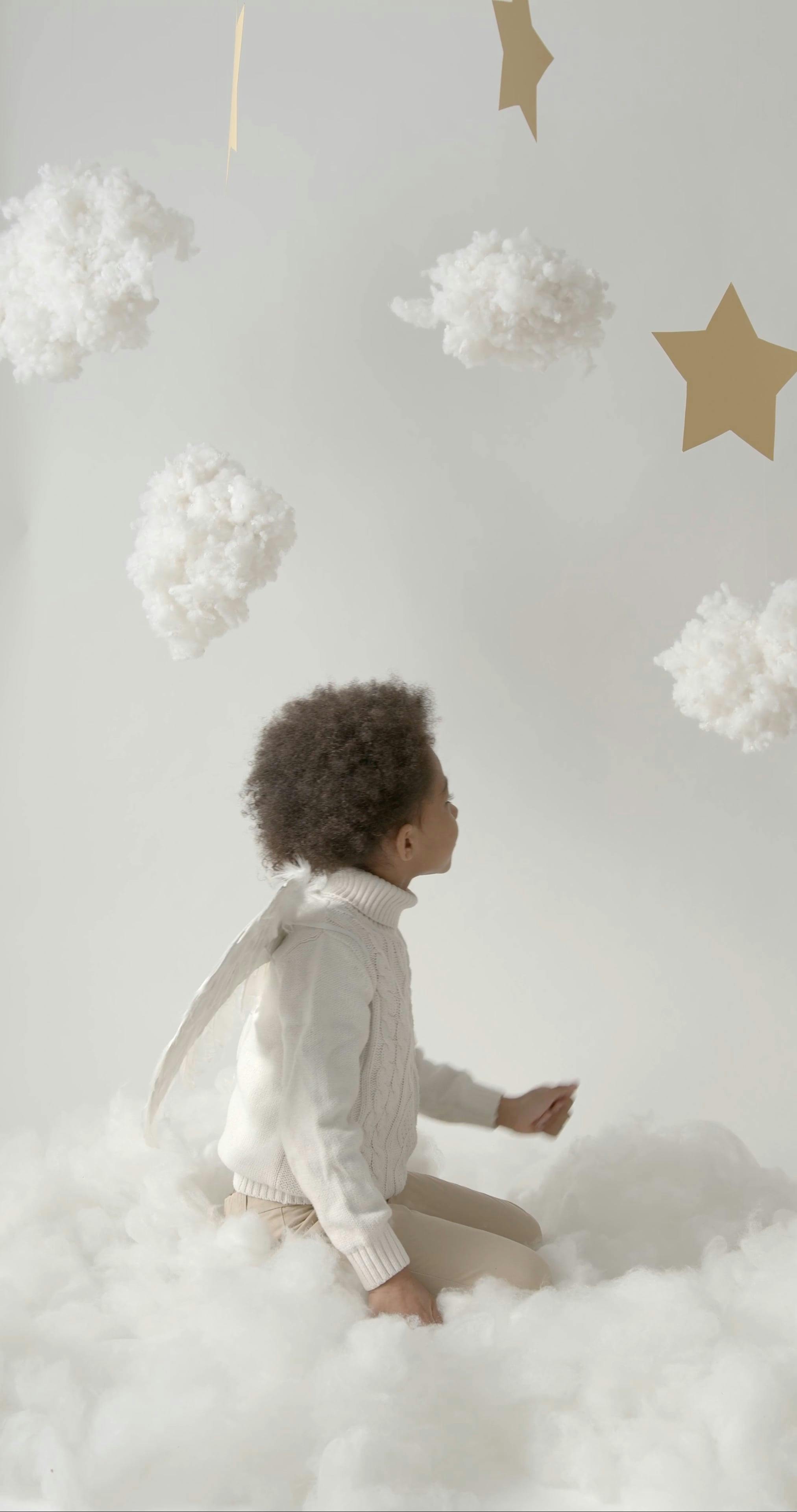 Little Boy In Angel Costume · Free Stock Video