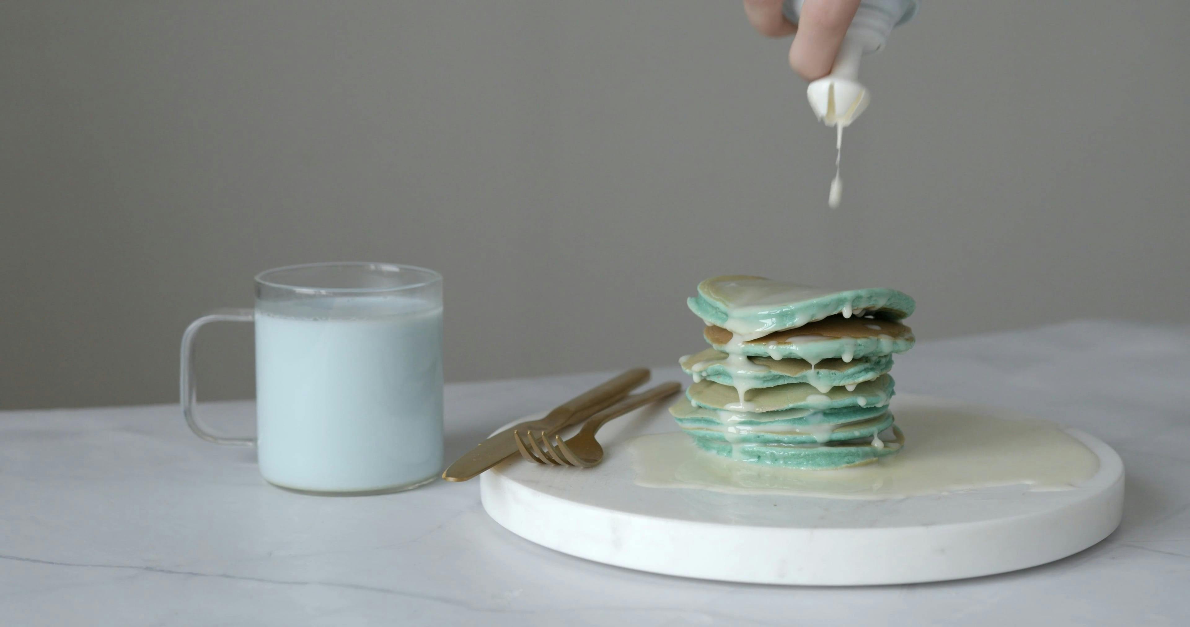 Pancakes With Whipped Cream · Free Stock Video