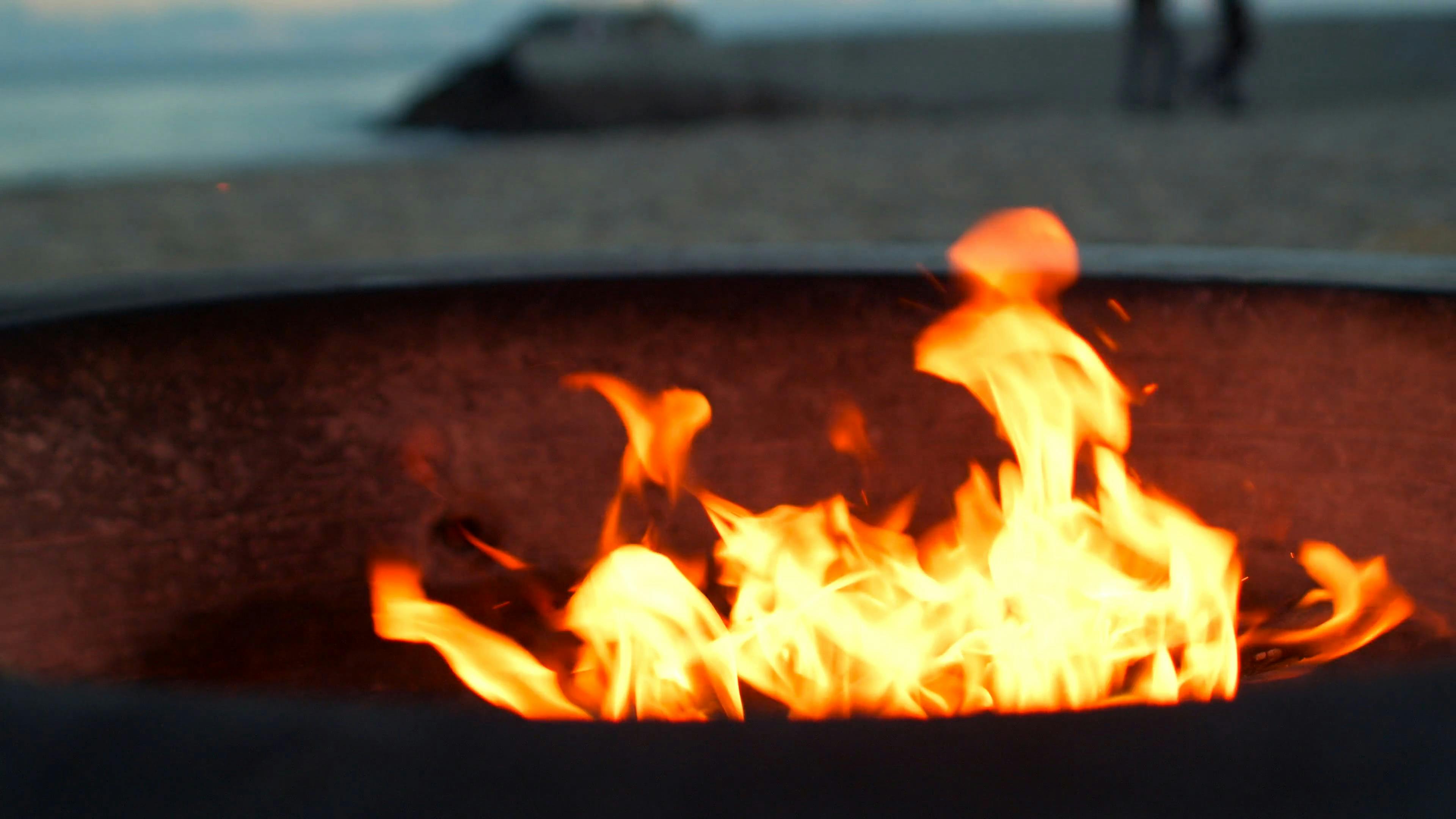Close-up Footage of a Bonfire Free Stock Video Footage, Royalty-Free 4K ...