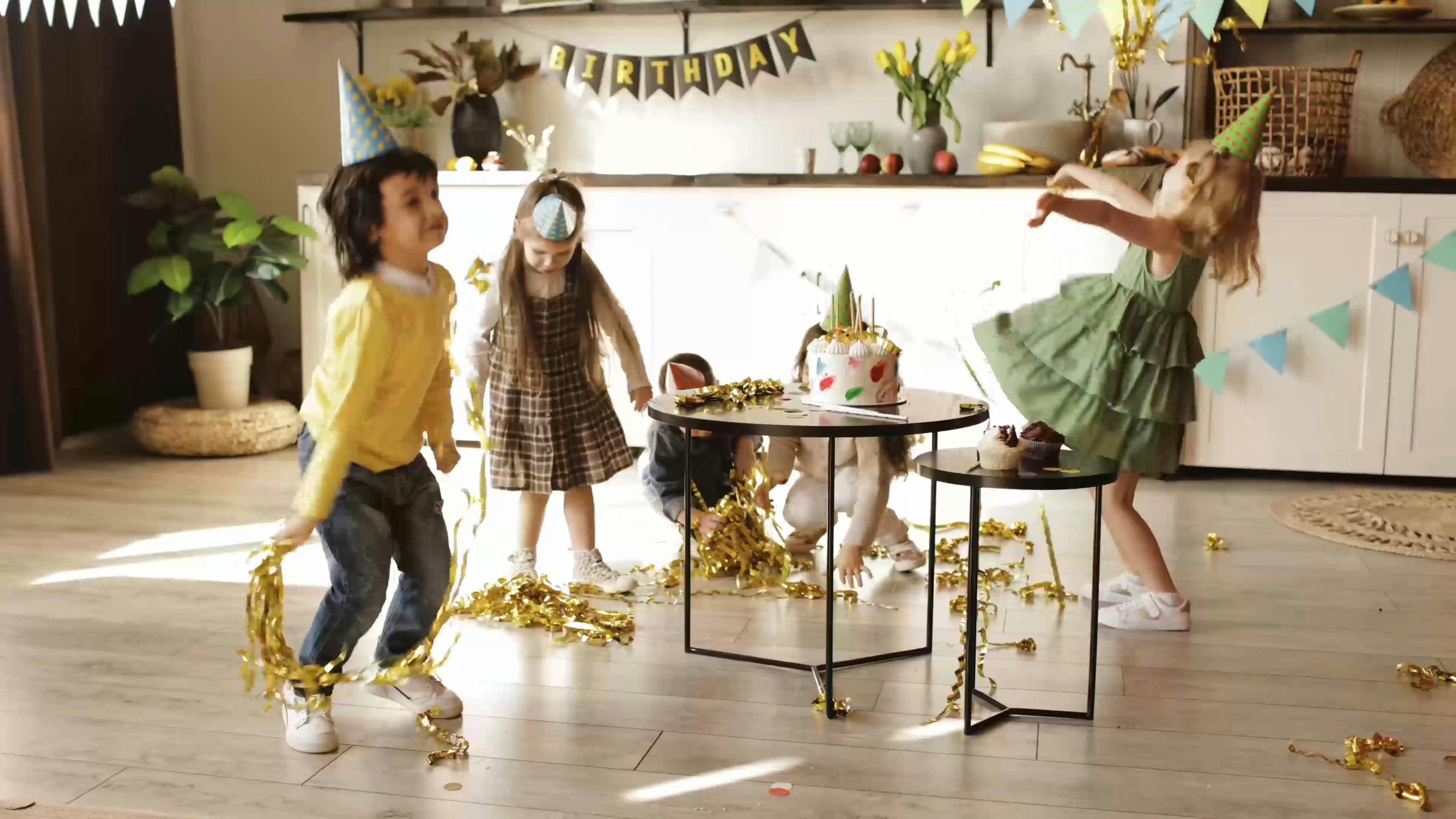 Popping Party Poppers In A Party Free Stock Video Footage, Royalty-Free ...