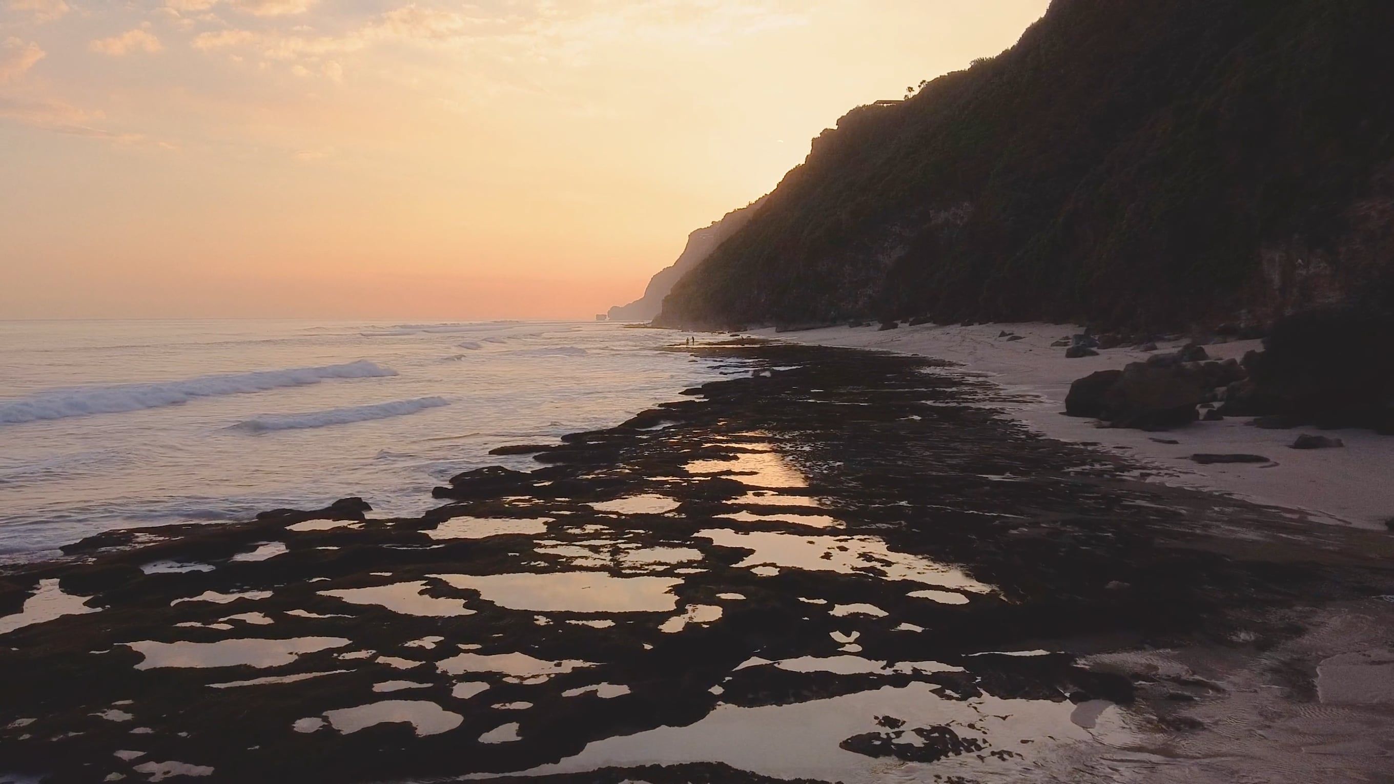 Aerial Footage of a Beach · Free Stock Video