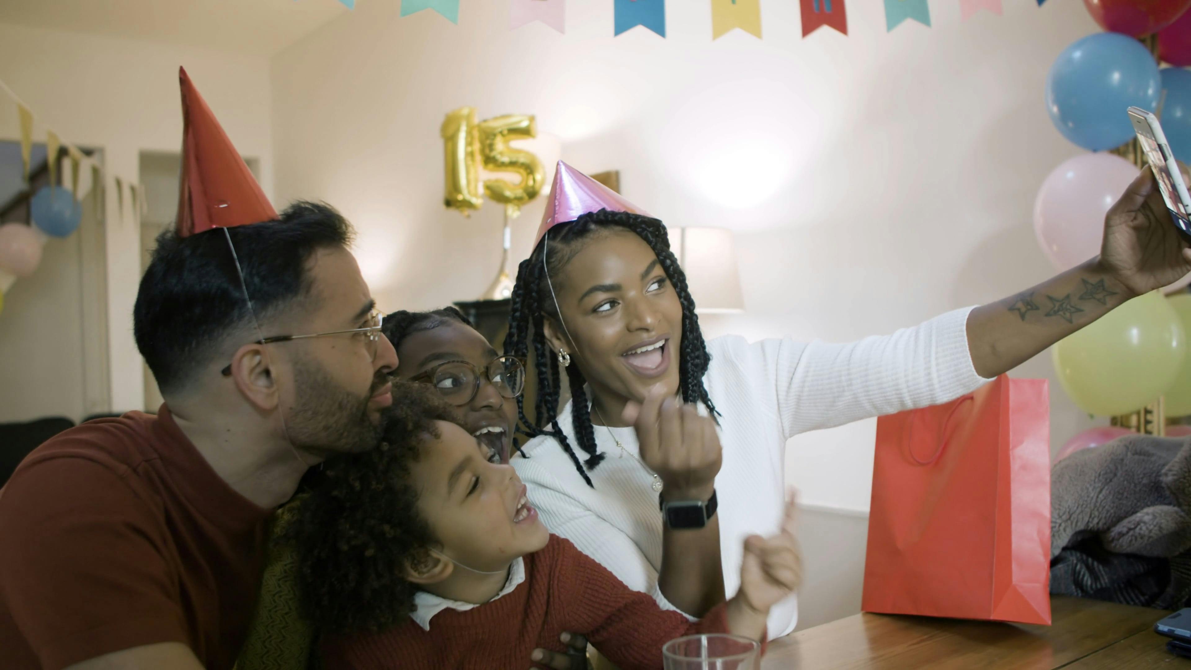 A Family Recording a Video Free Stock Video Footage, Royalty-Free 4K ...