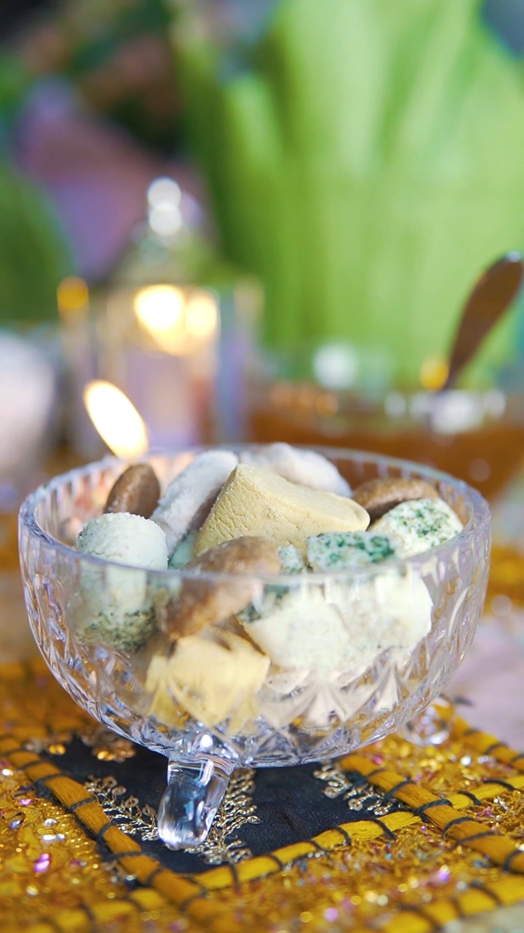 Candies On A Glass Bowl · Free Stock Video
