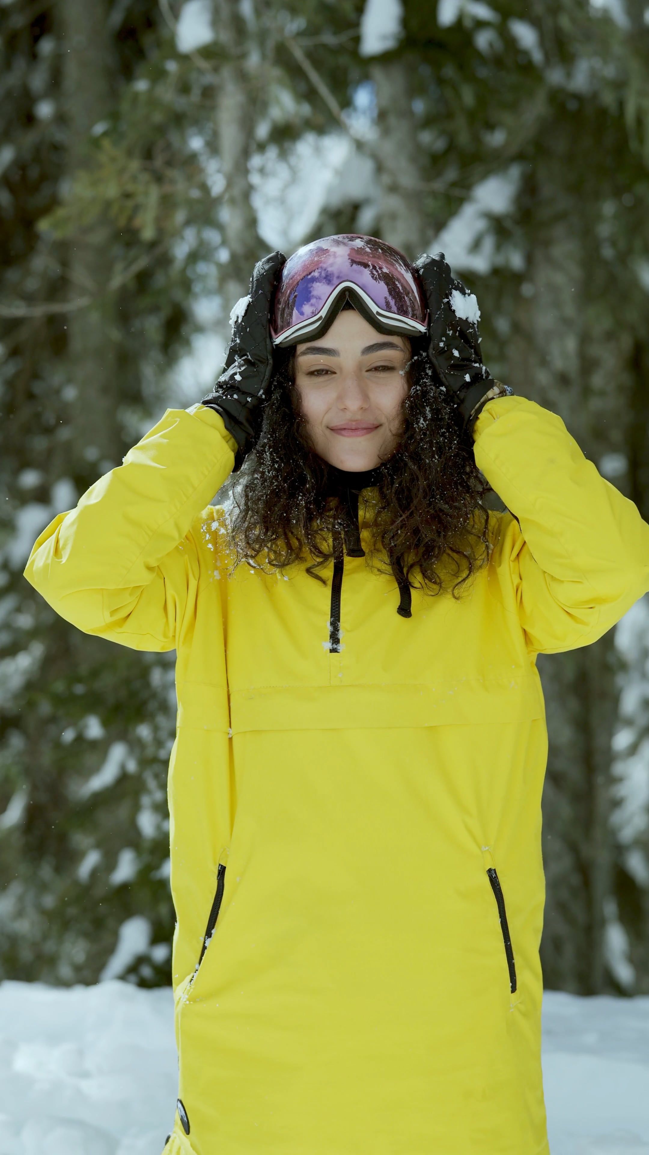 Woman Being Hit by Snow Free Stock Video Footage, Royalty-Free 4K & HD ...